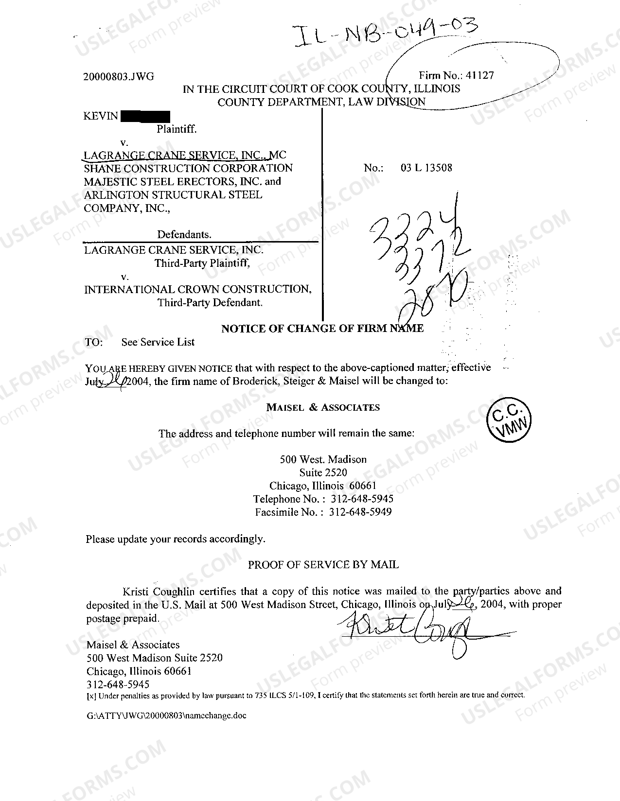 Hawaii Proof of Service | US Legal Forms