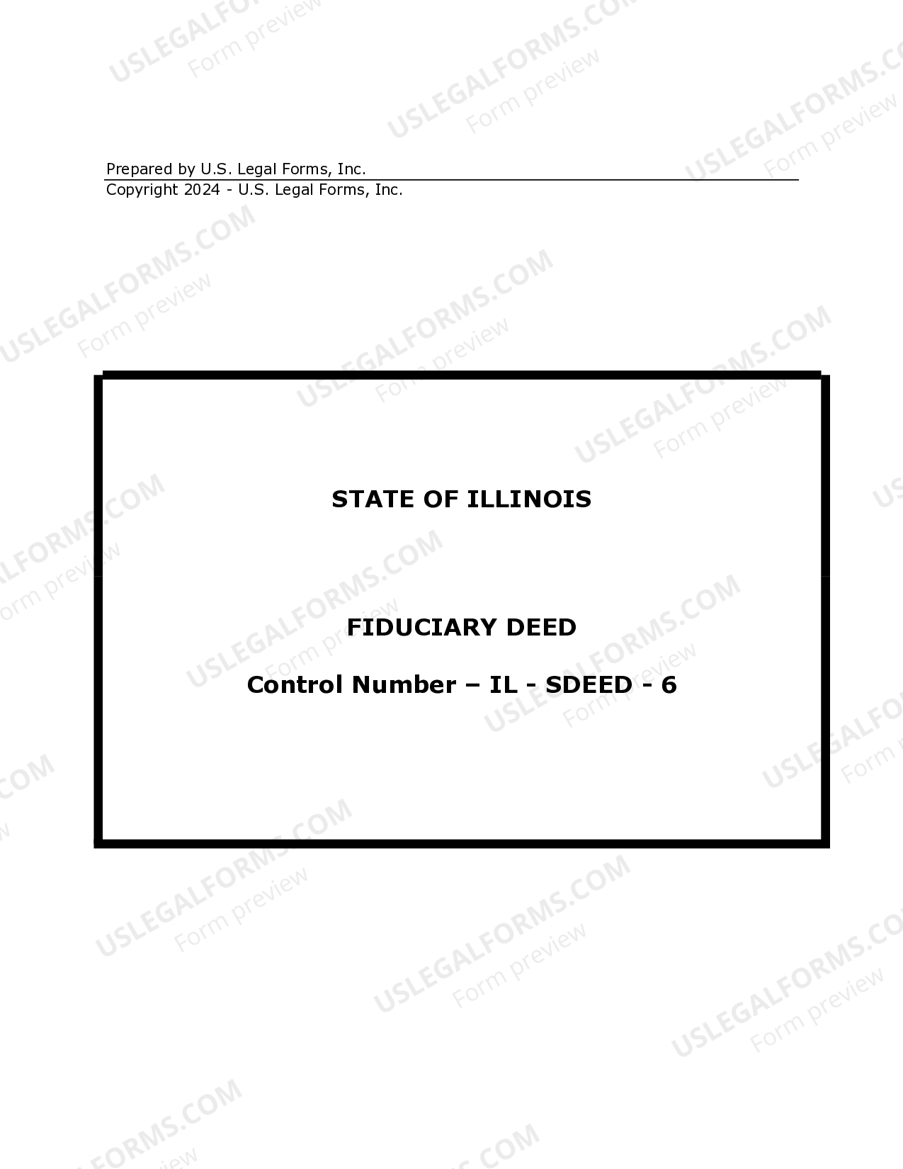 Illinois Fiduciary Deed for use by Executors, Trustees, Trustors ...