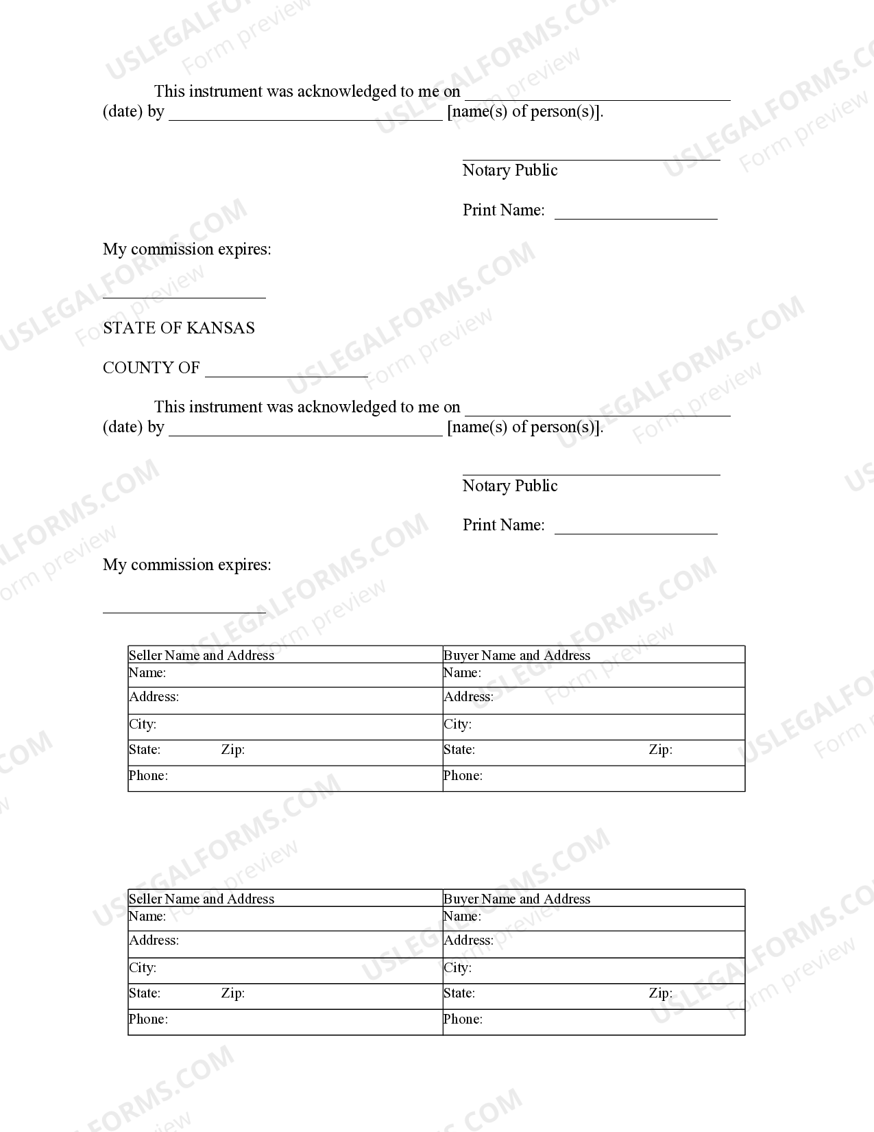 Kansas Notice of Option for Recording - One Party Consent States | US ...