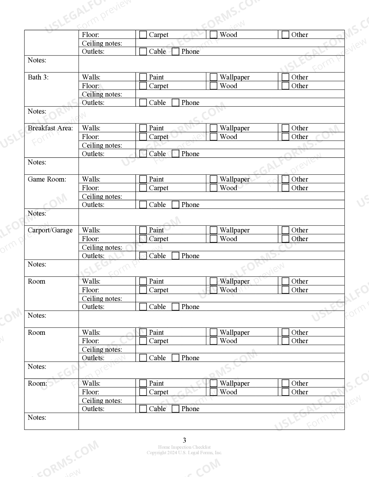 Kentucky Home Inspection Checklist For New Construction | US Legal Forms