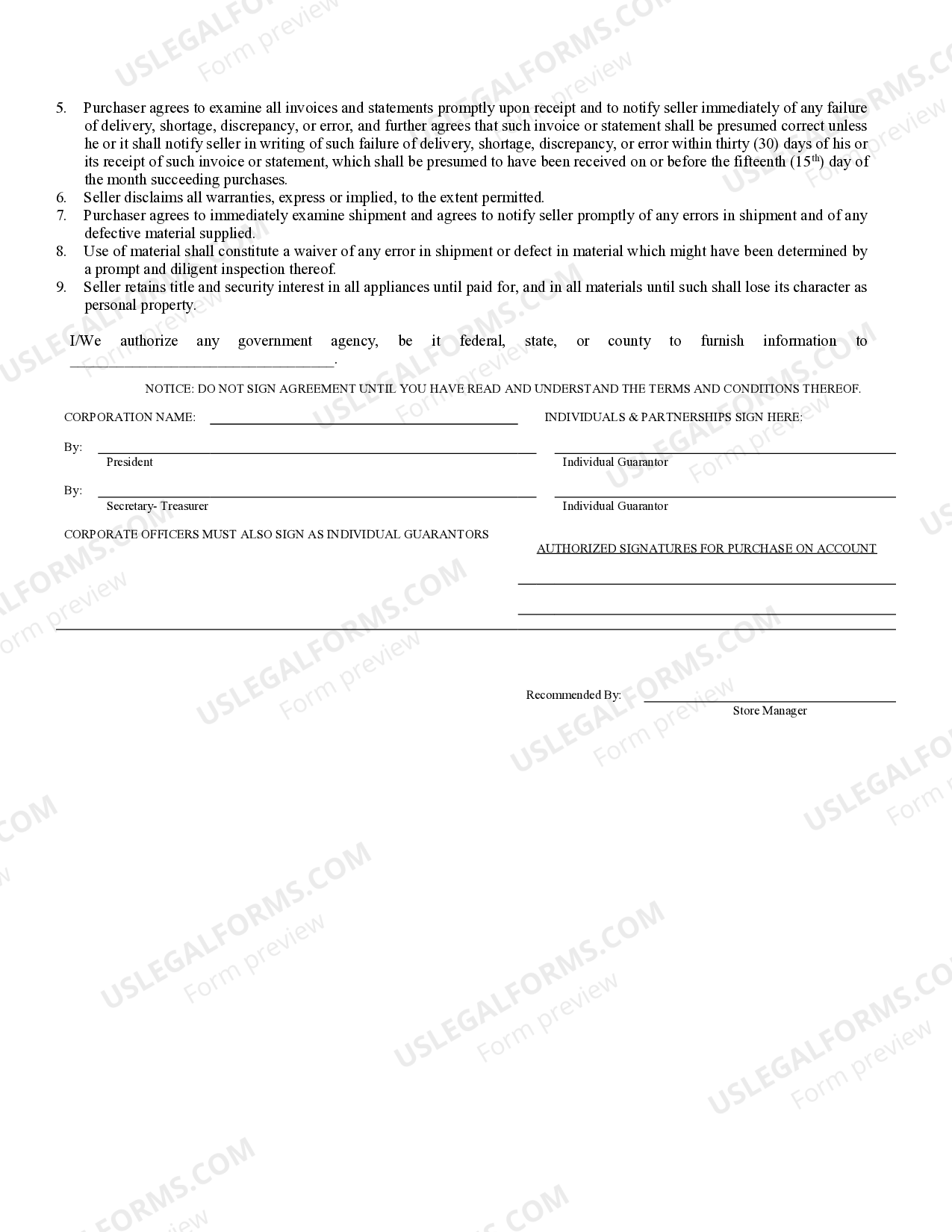 Ford Business Credit Application Form | US Legal Forms