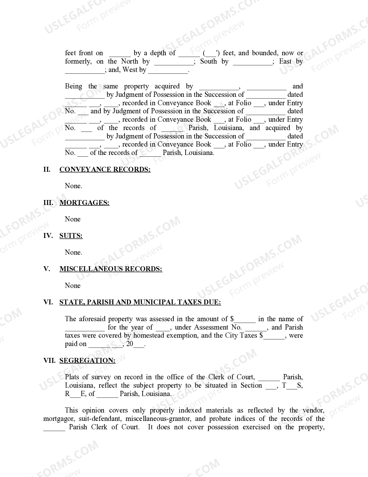 Baton Rouge Louisiana Title Opinion Of Attorney Letter To Bank Title Baton Rouge Louisiana Title Opinion Of Attorney Letter To Bank Title