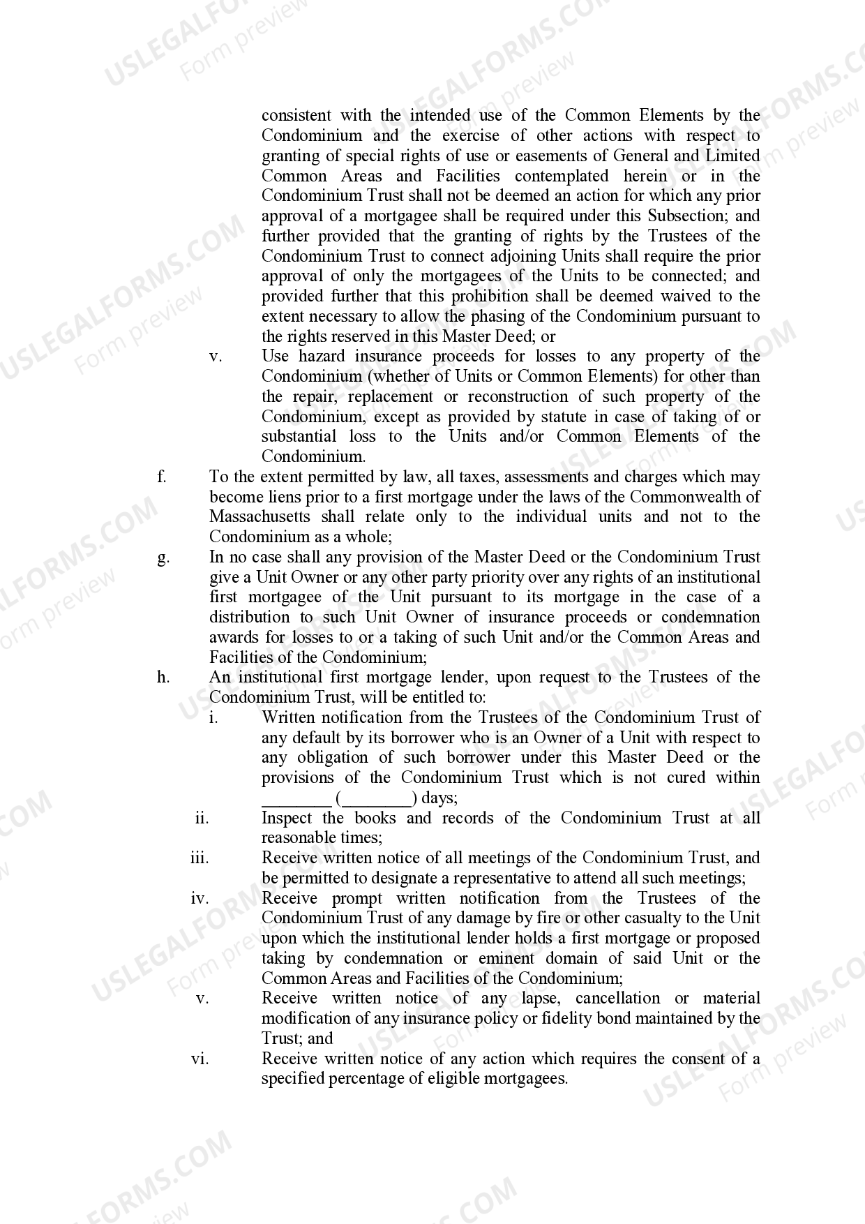 Massachusetts Master Deed and Declaration of Condominium - Master Deed ...