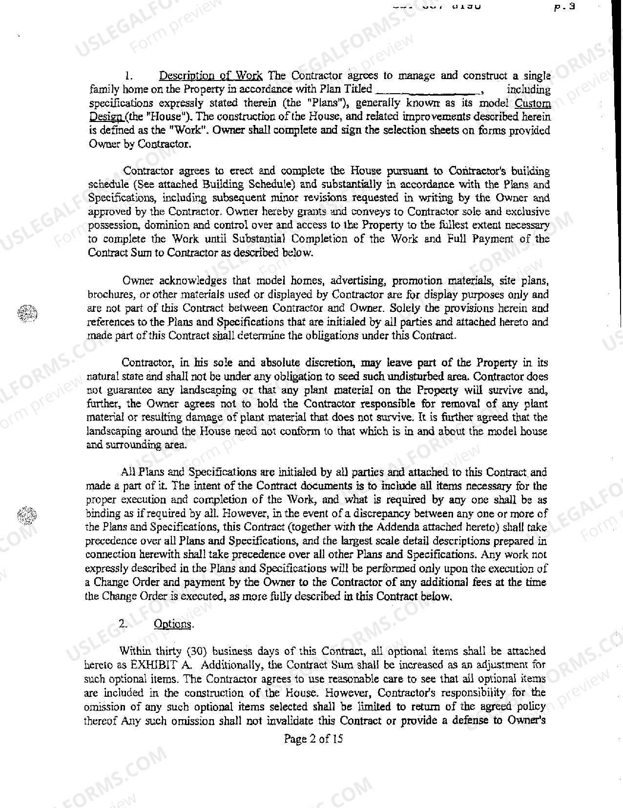 Maryland Exhibit A Custom Home Construction Contract - Custom Home ...