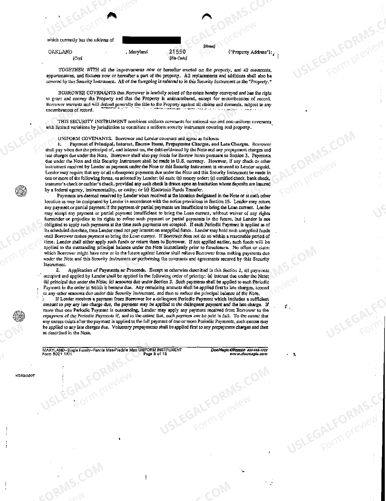 Maryland Deed of Trust | US Legal Forms