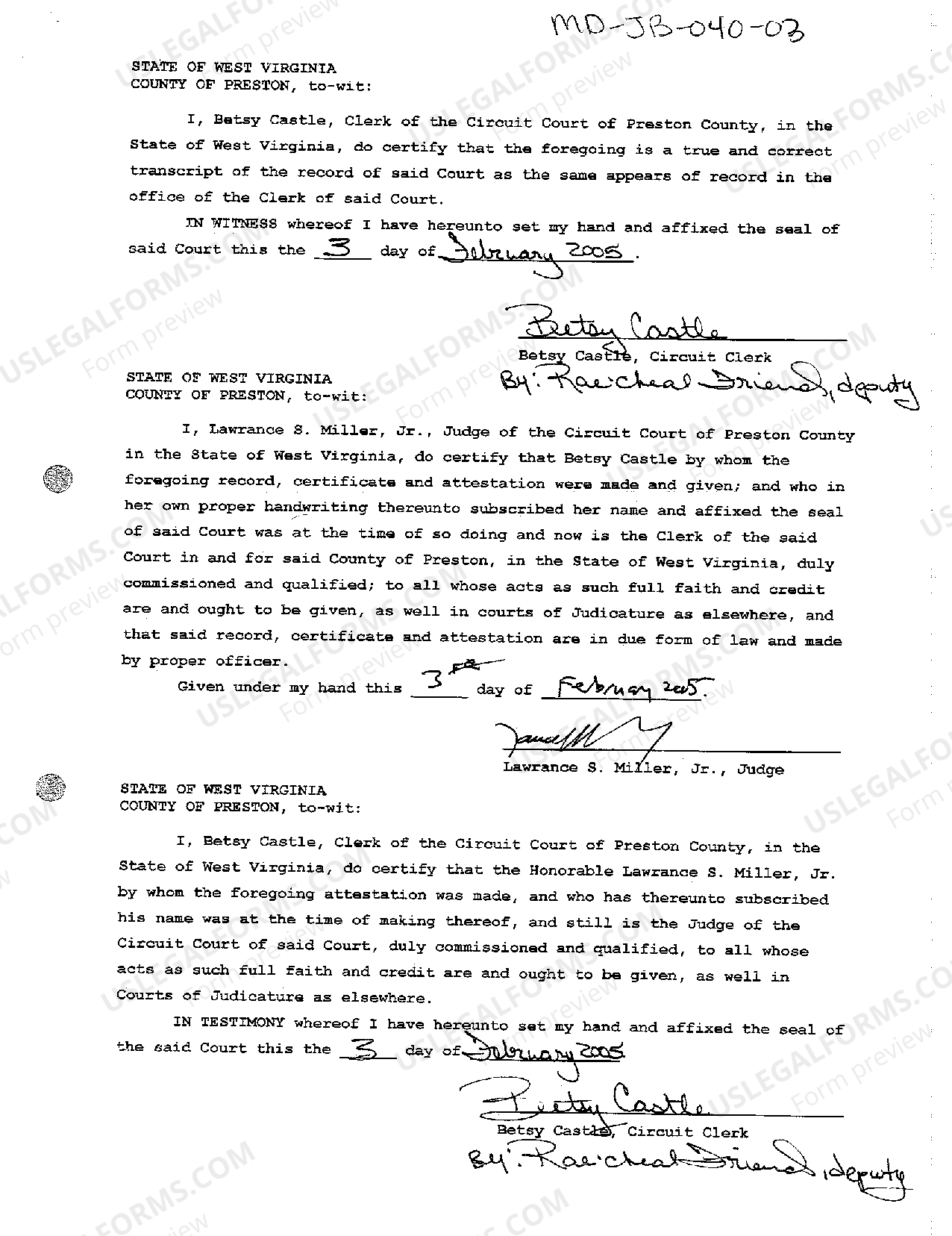 Maryland Certificate of Record | US Legal Forms