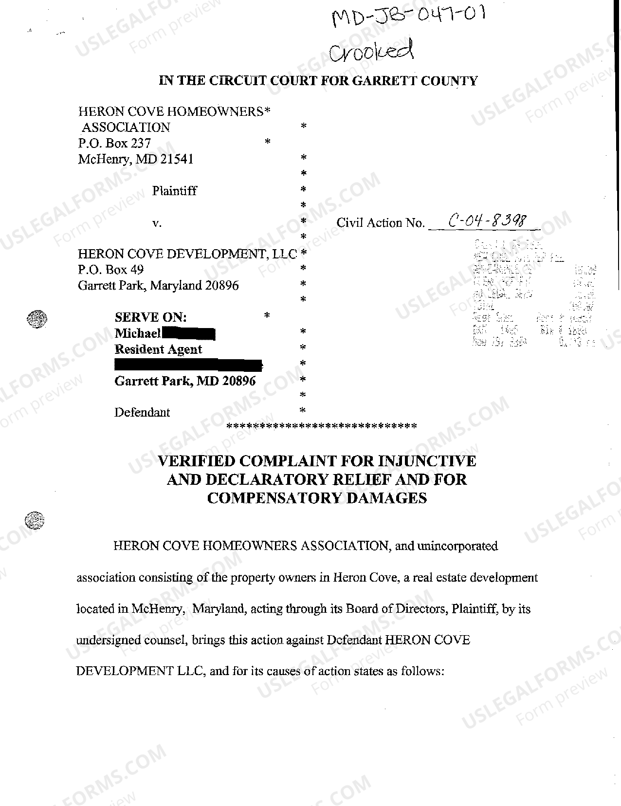 Maryland Verified Complaint for Injunctive and Declaratory Relief and ...