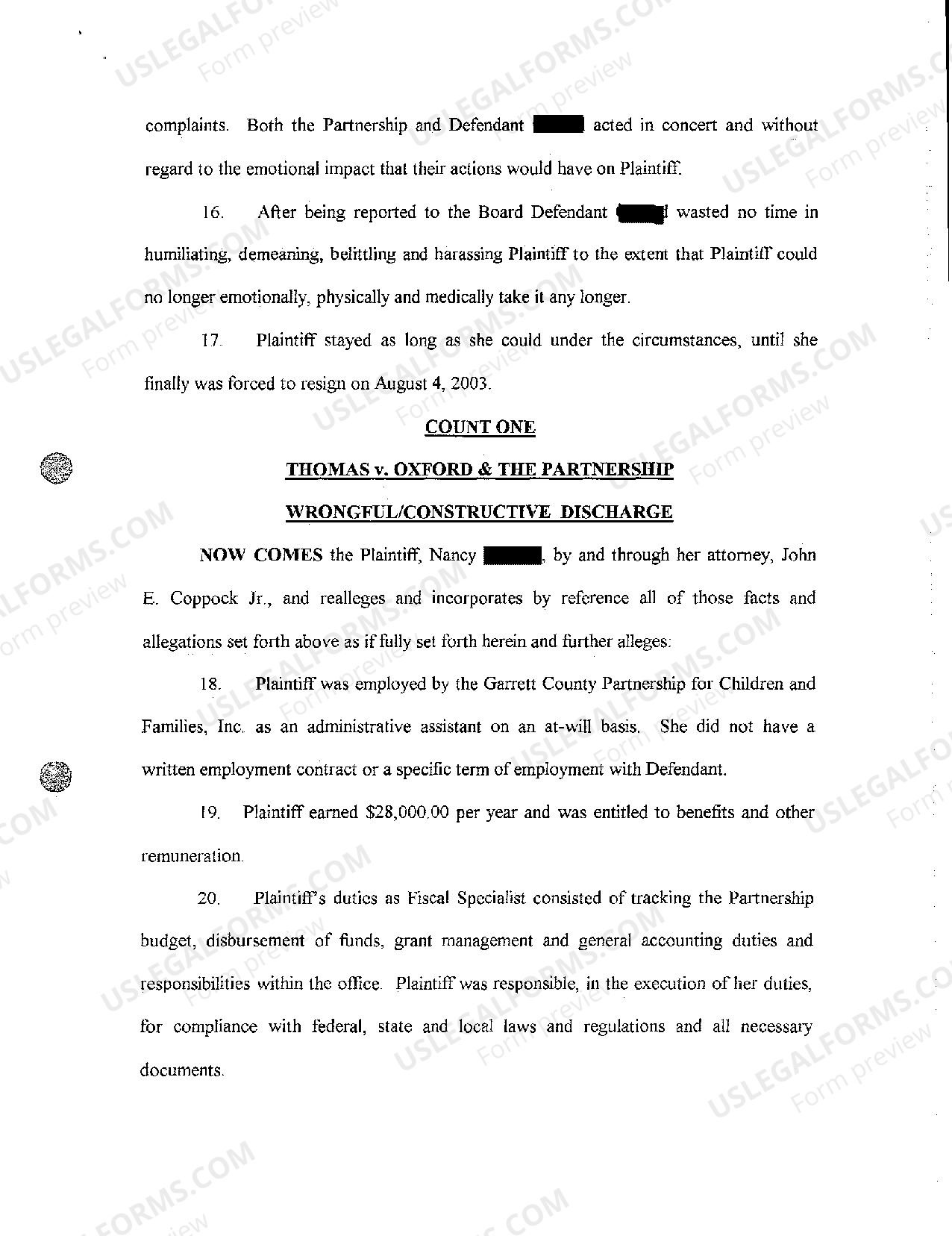 Emotional Distress For | US Legal Forms