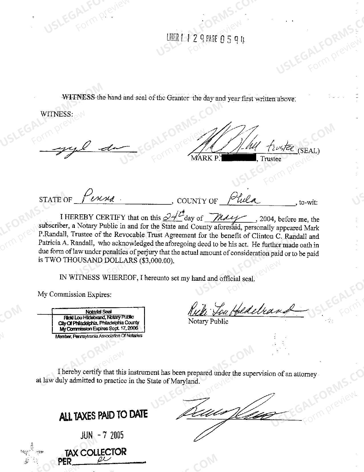 Maryland Deed of Decedent's Property to Grantee | US Legal Forms