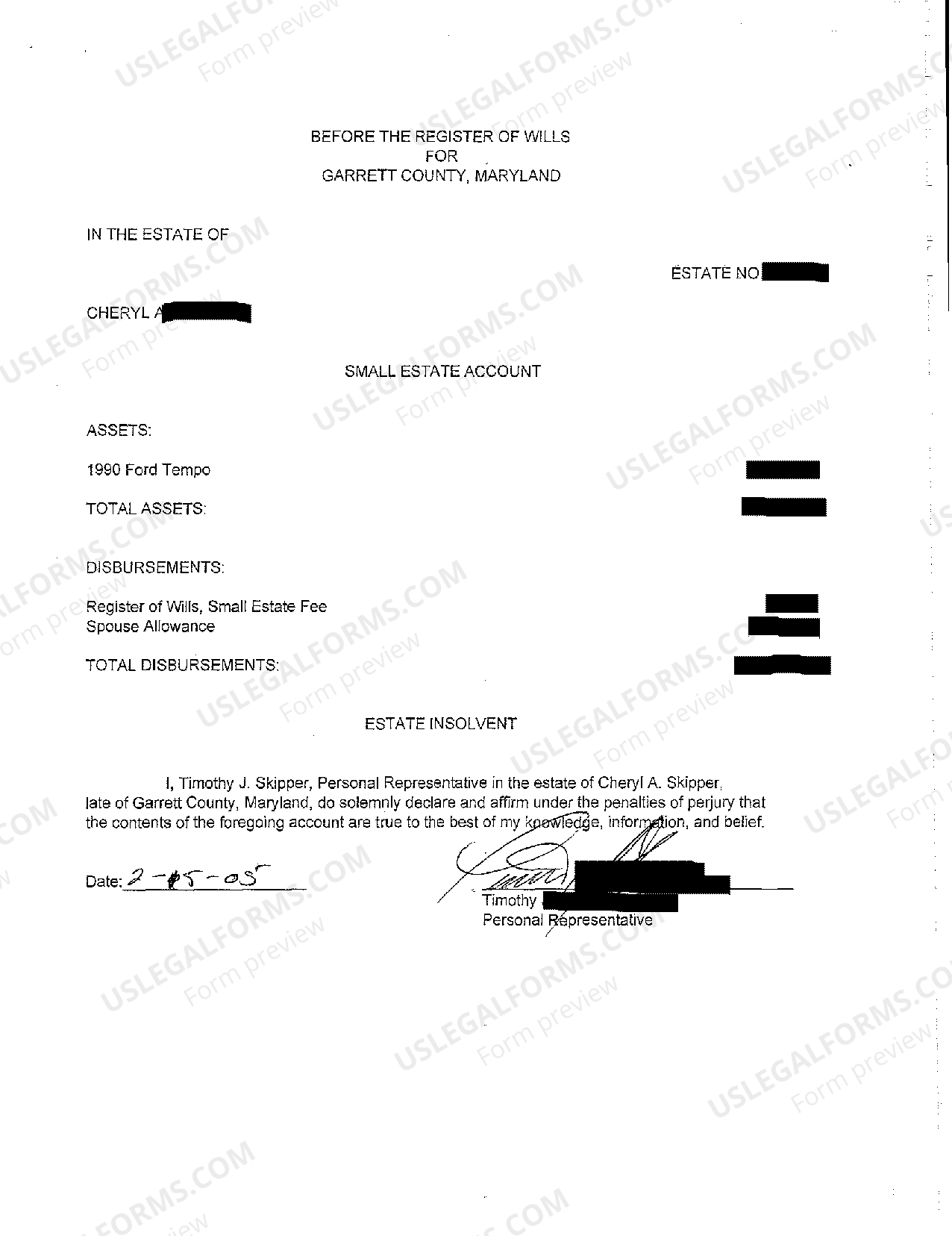 Maryland Information Report | US Legal Forms