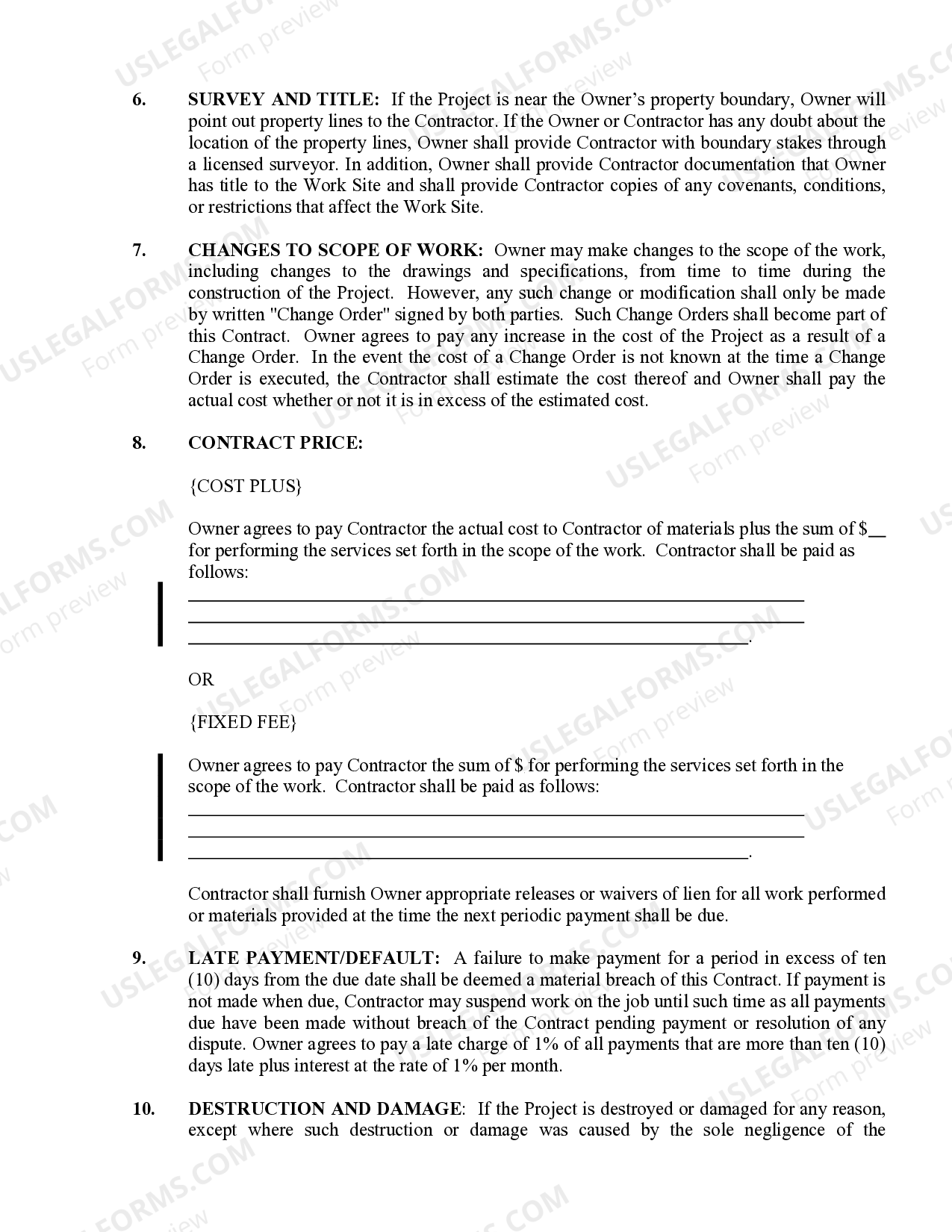 Michigan Insulation Contract for Contractor - Insulation Contract | US ...