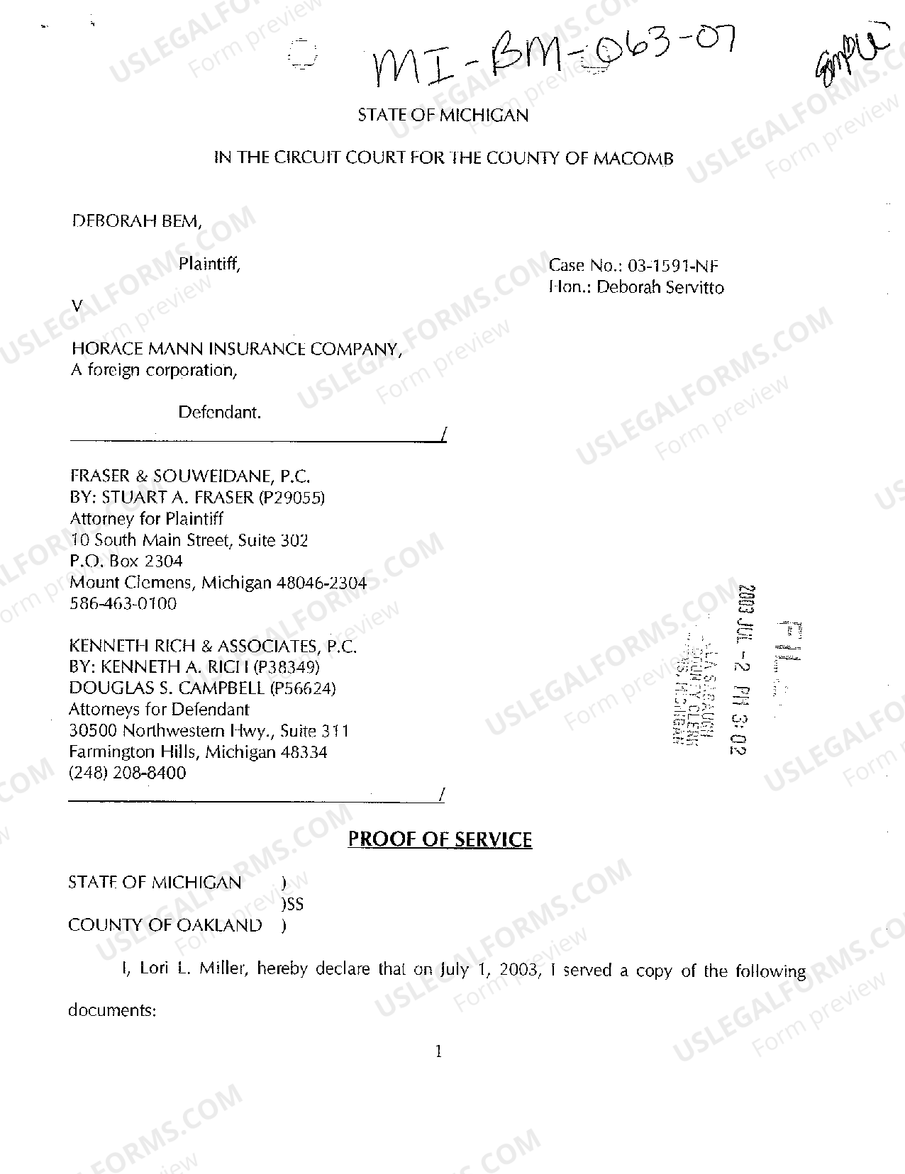 Proof Of Service Form With Notice To Withhold | US Legal Forms