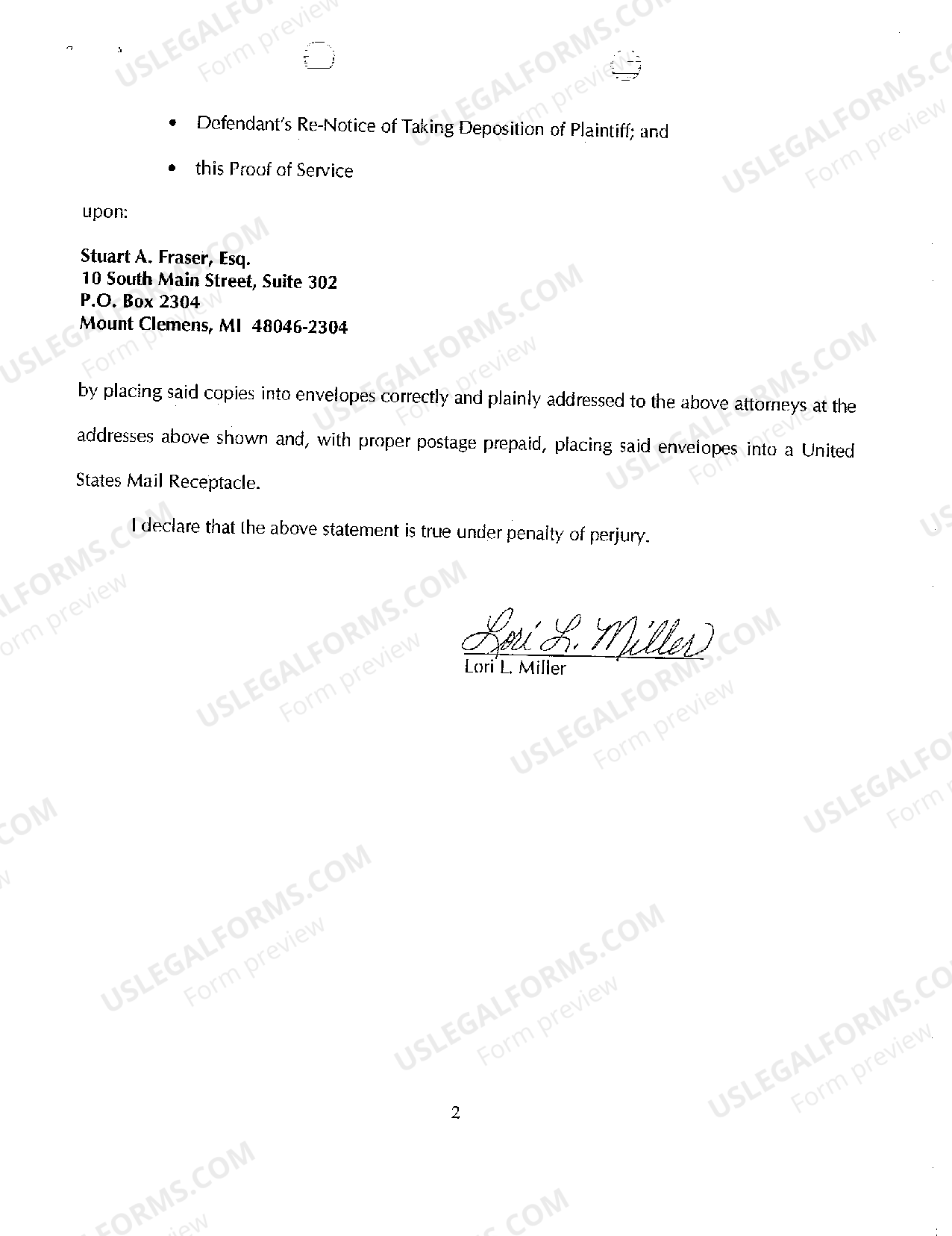 Michigan Proof of Service | US Legal Forms