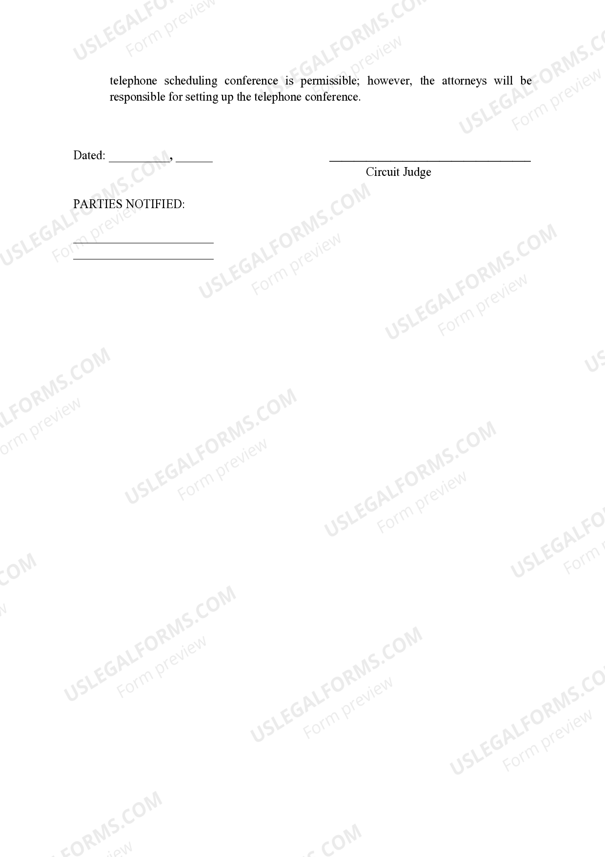 Michigan Discovery and Case Evaluation Order | US Legal Forms