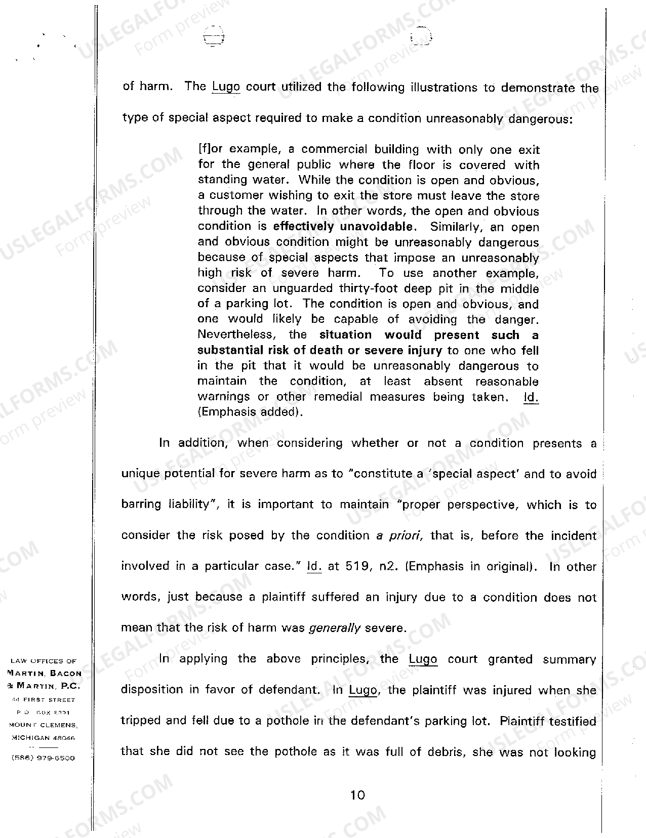 Michigan Brief In Support of Defendant's Motion for Summary Disposition ...