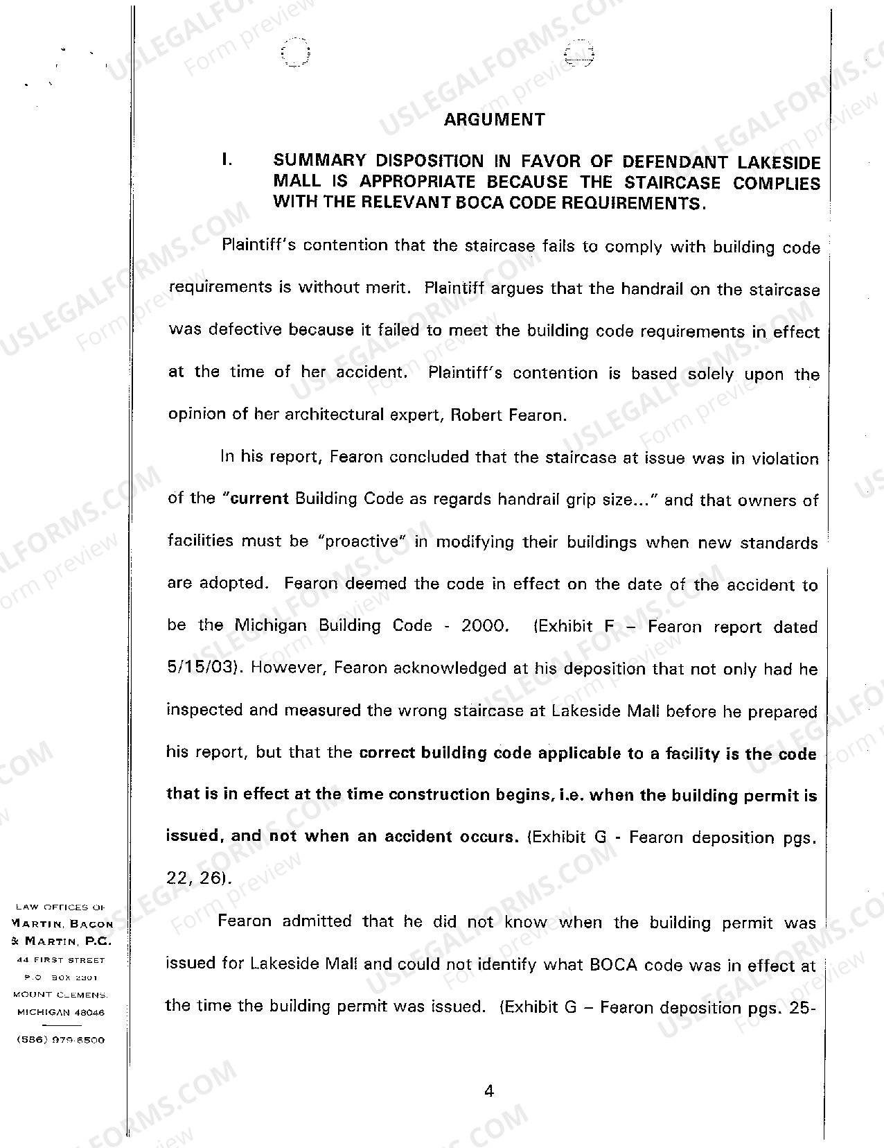 Michigan Brief In Support of Defendant's Motion for Summary Disposition ...