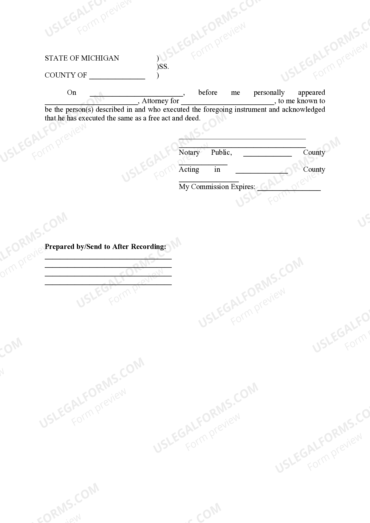 Michigan Discharge of Lis Pendens - Lis Pendens Michigan | US Legal Forms