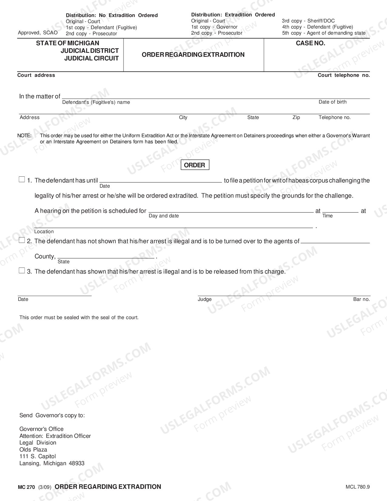 Michigan Order Regarding Extradition - Does Michigan Extradite For ...