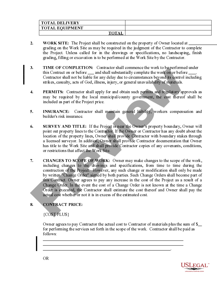 Landscape Contracts