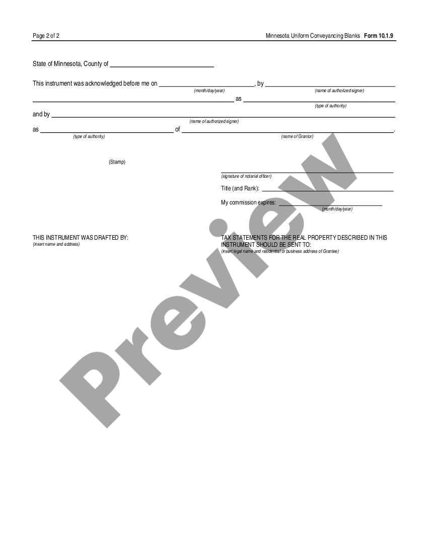 Minnesota Warranty Deed - Business Entity to Business Entity - UCBC ... Minnesota Warranty Deed - Business Entity to Business Entity - UCBC ...