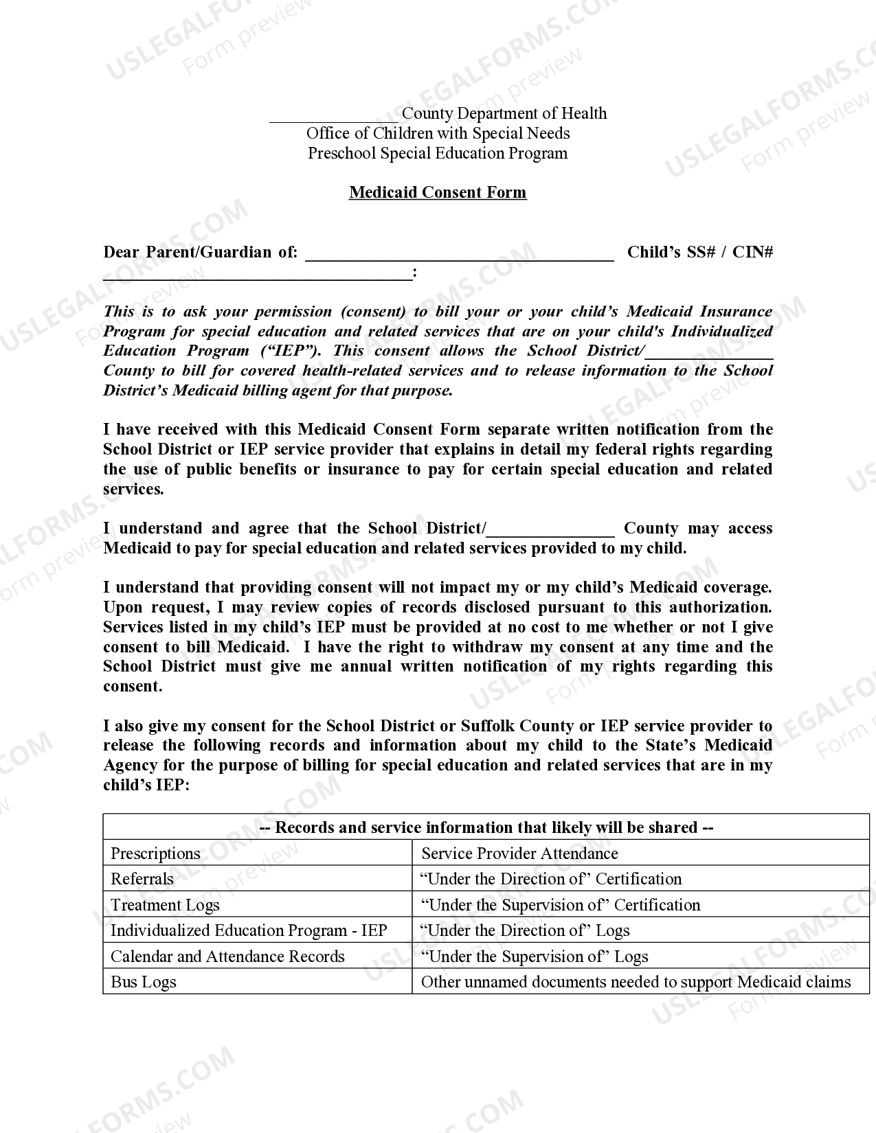 Office of Children with Special Needs Preschool Special Education ...