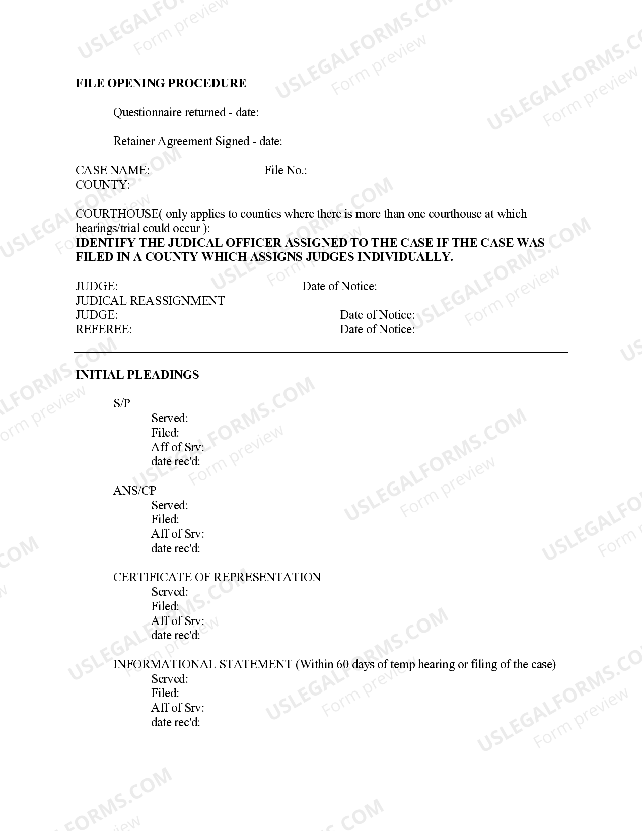 Minnesota File Opening Procedure | US Legal Forms