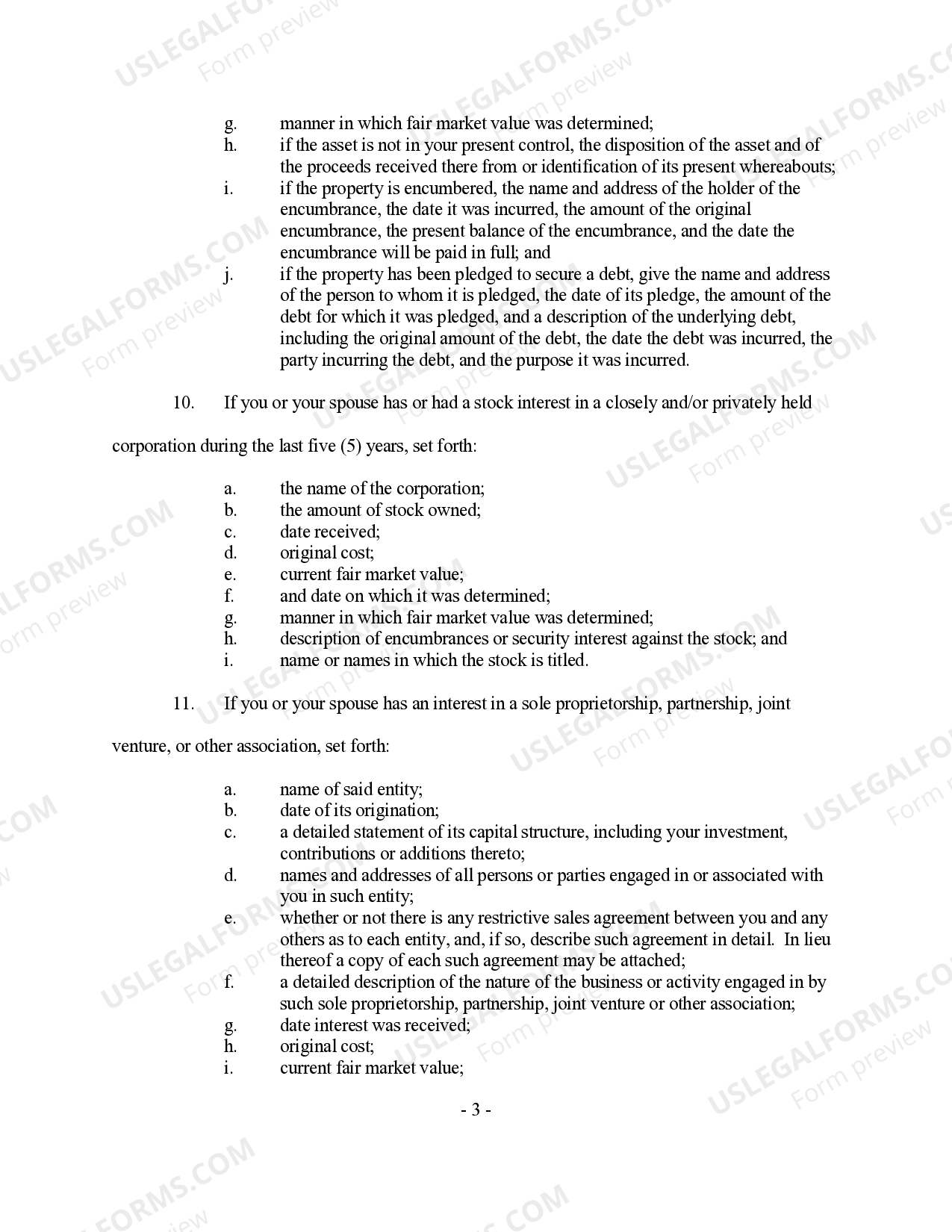 Child Custody Interrogatories With Documents | US Legal Forms