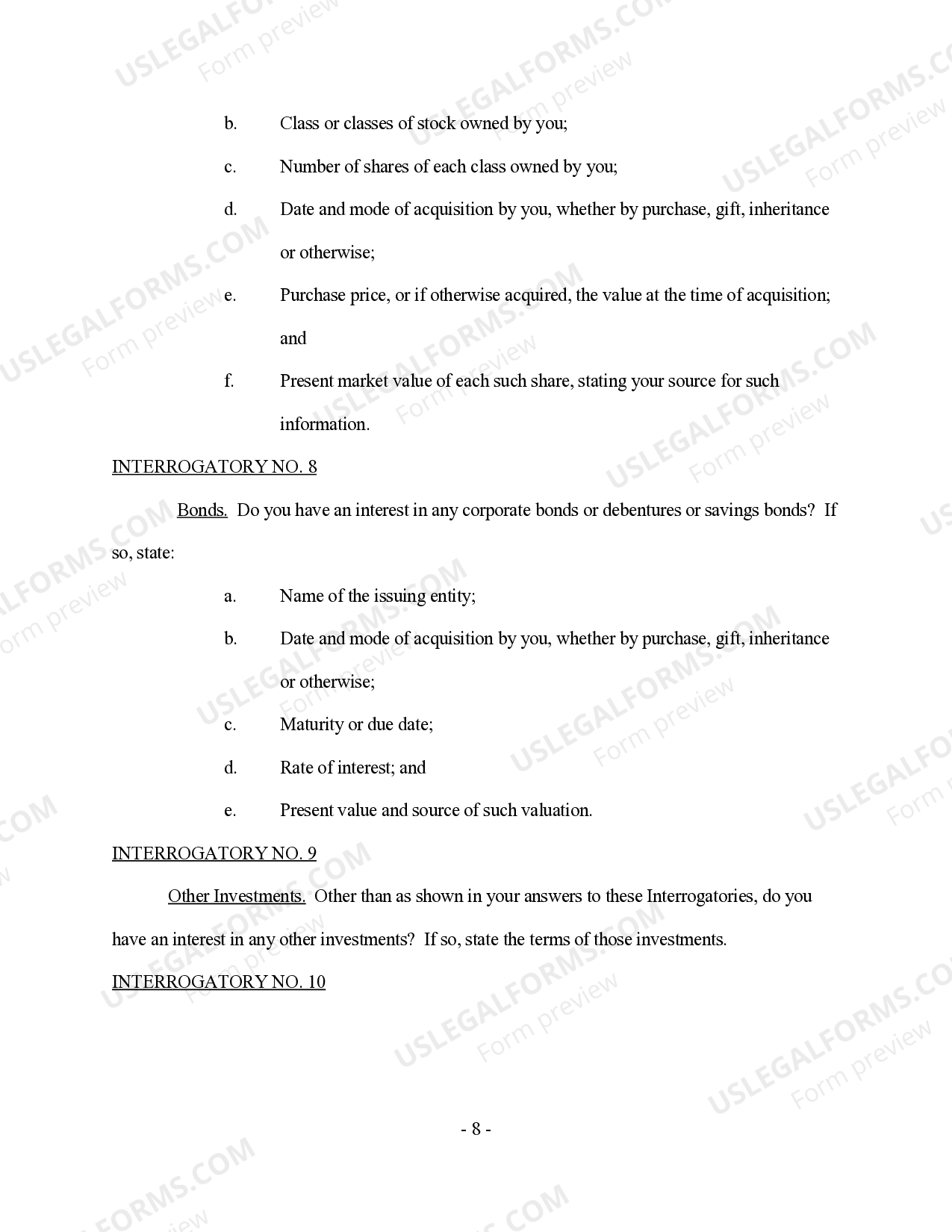 Minnesota Discovery - First Set of Interrogatories to Petitioner - or ...