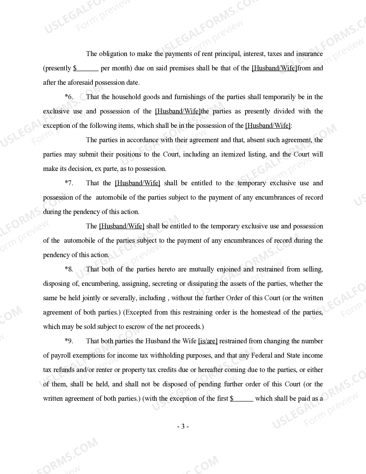 Minnesota Stipulation and Order for Temporary Relief | US Legal Forms