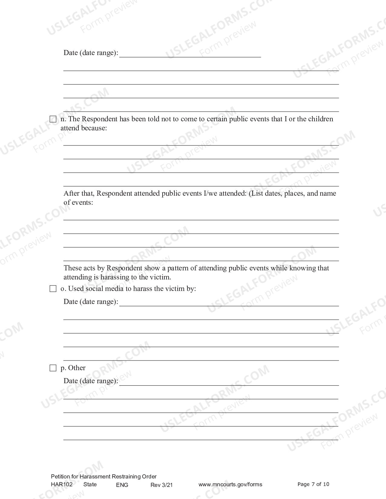 Minnesota Petitioner - Mn Hro Forms | US Legal Forms