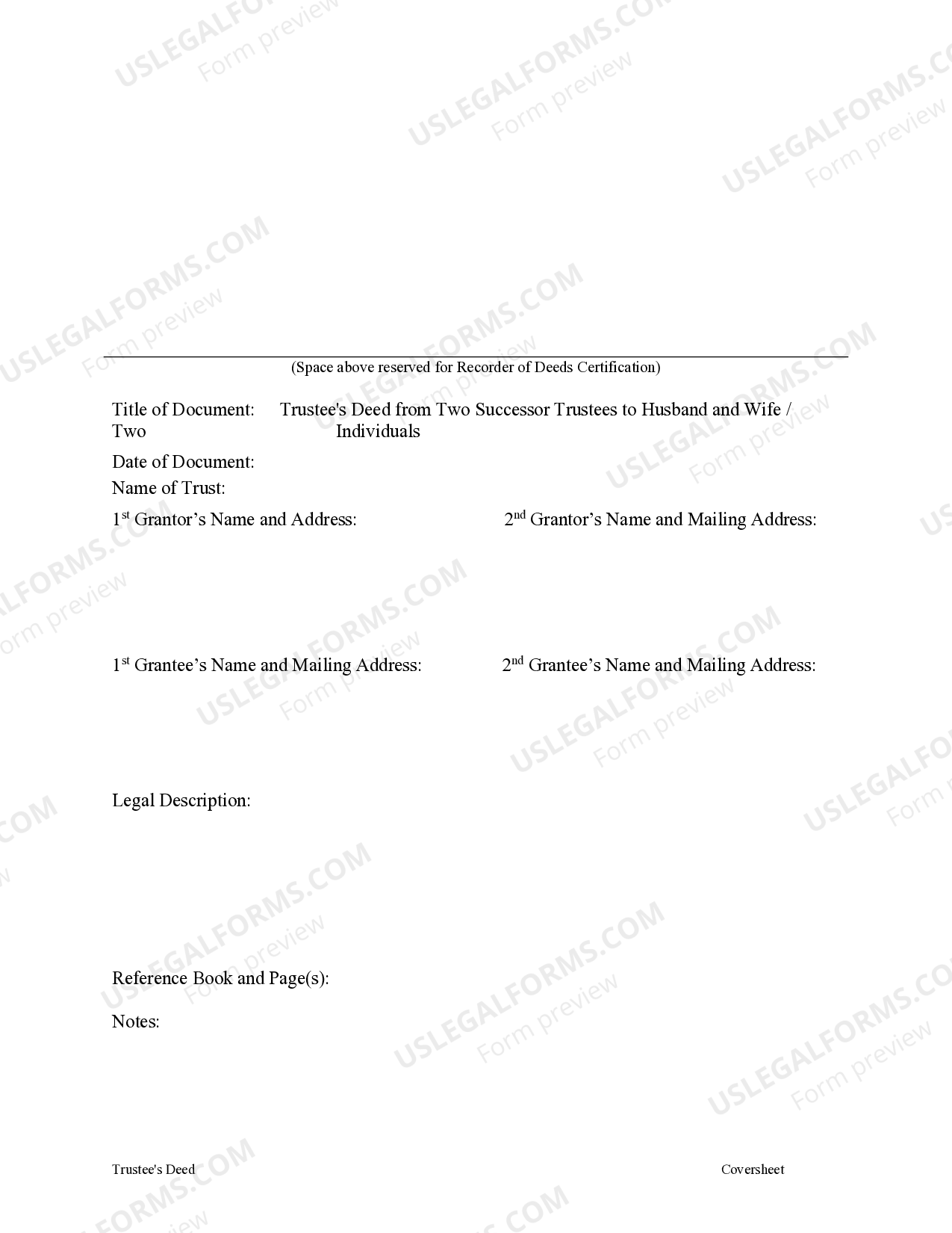 Missouri Trustee's Deed - Trustee's Deed | US Legal Forms