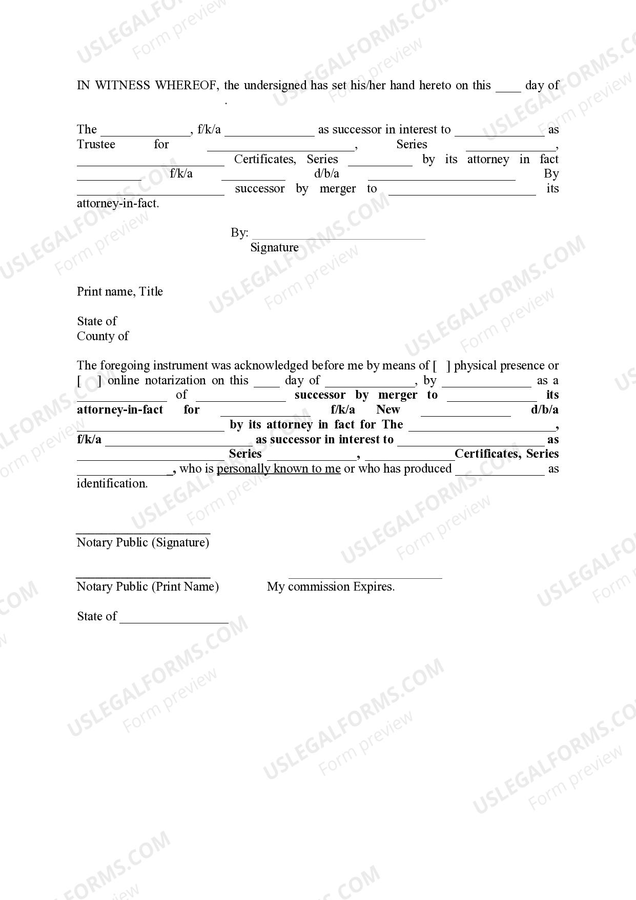 Missouri Appointment of Successor Trustee | US Legal Forms