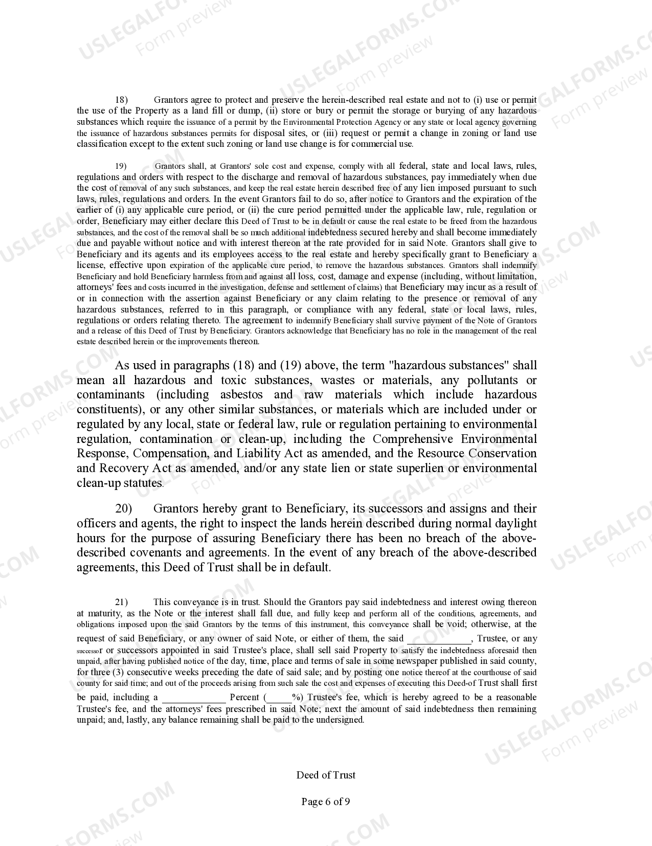 Mississippi Deed of Trust - Deed Trust Trustee | US Legal Forms