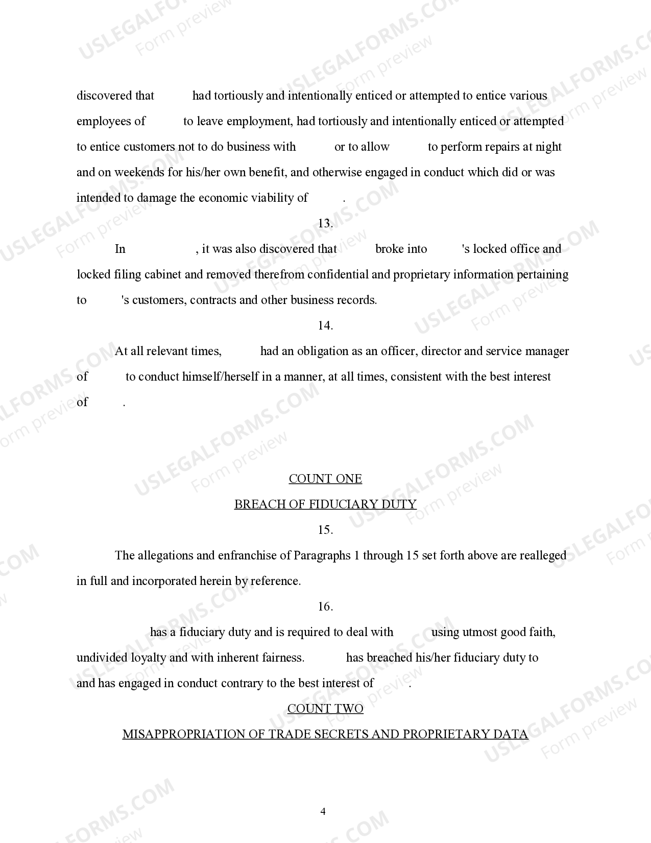 Fiduciary Duty In Contract Law | US Legal Forms
