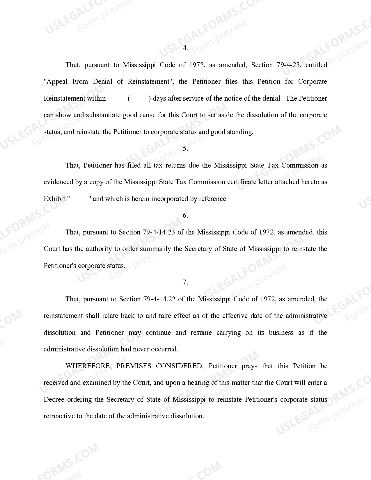 Petition To Reinstate Drivers License | US Legal Forms