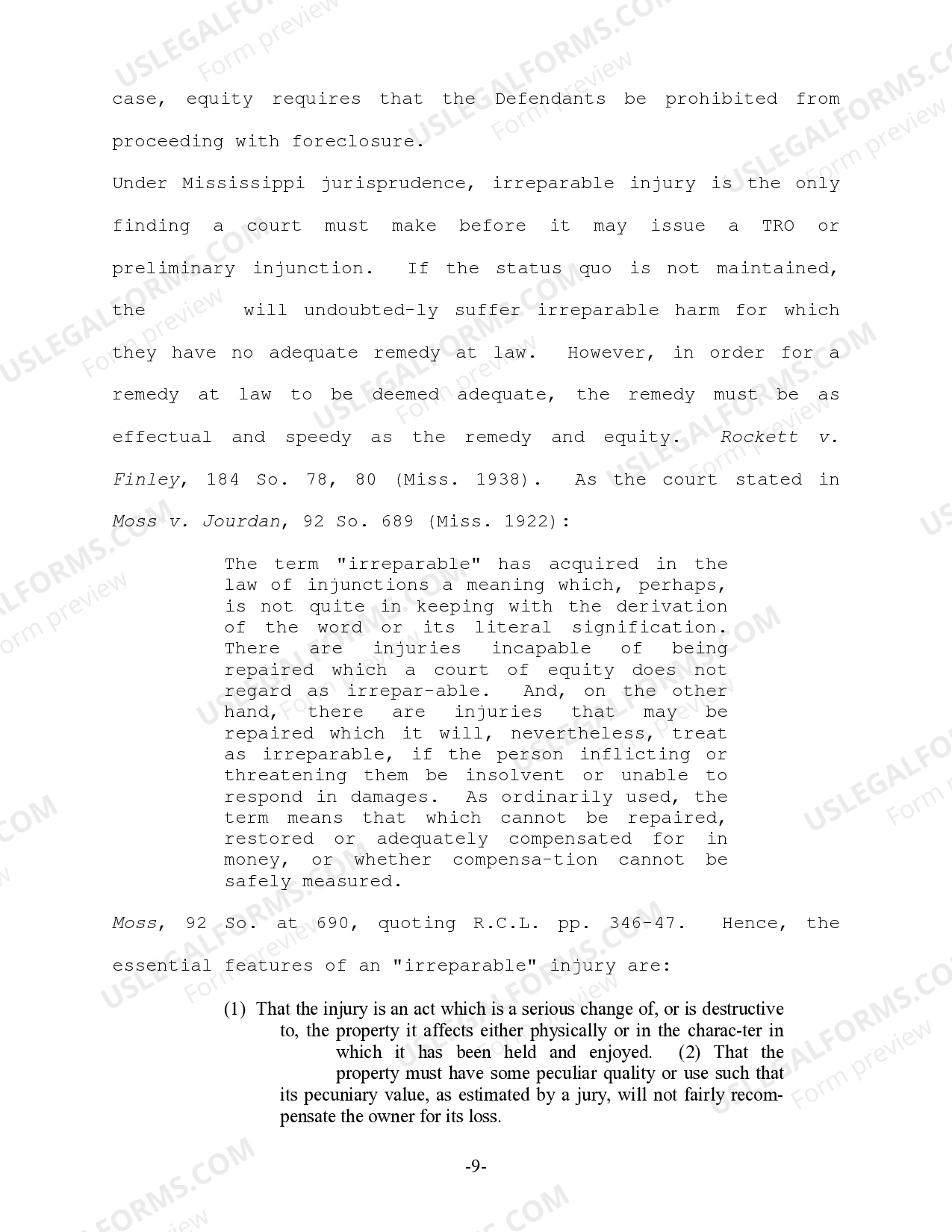 Mississippi Sample Brief | US Legal Forms