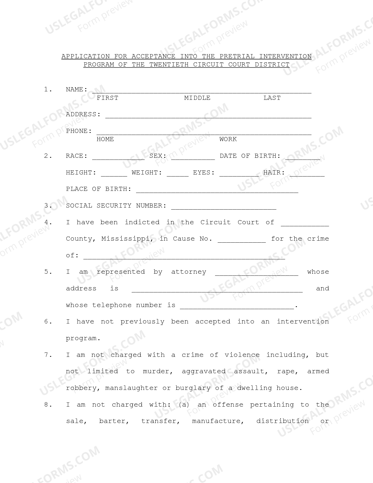 Mississippi Final Judgment of Conviction and Sentence Instanter | US ...