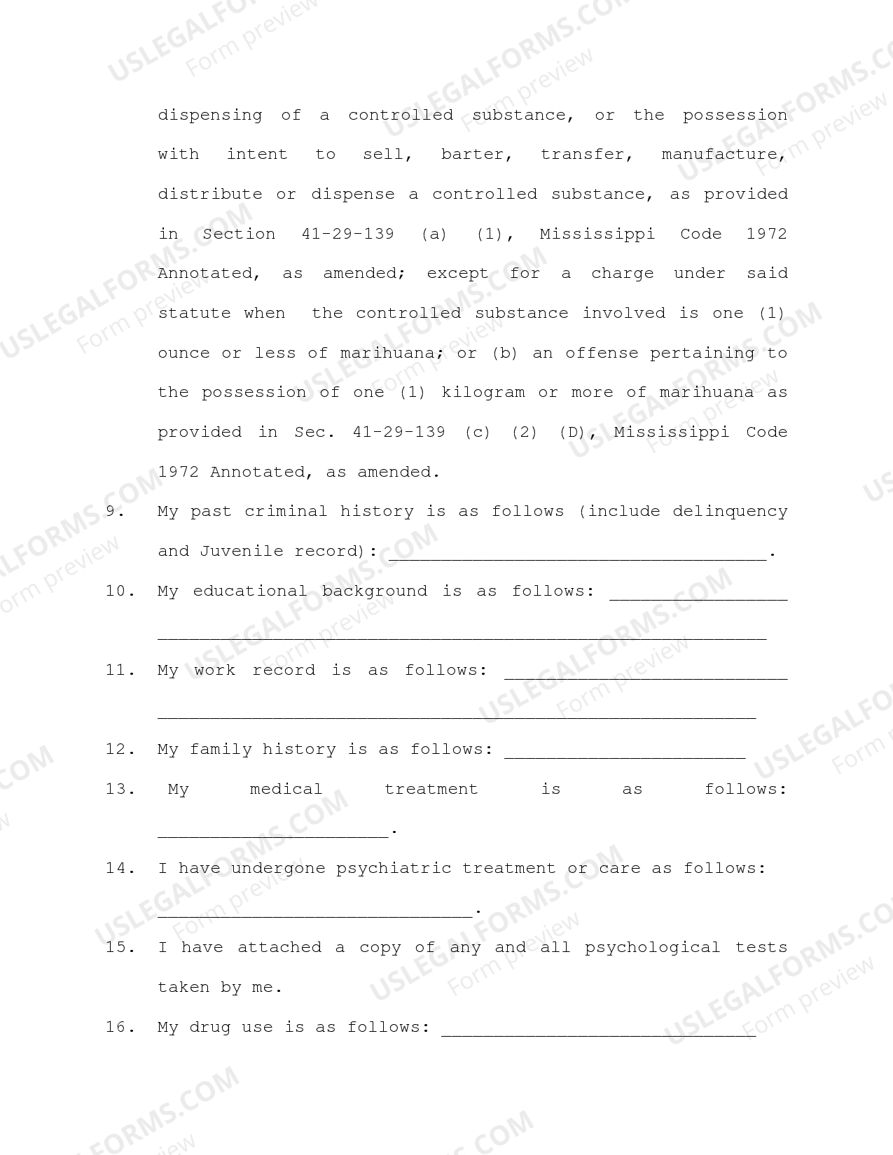 Mississippi Final Judgment of Conviction and Sentence Instanter | US ...