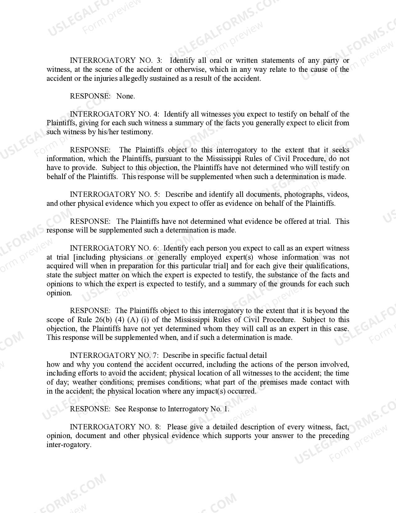 Mississippi Response to First Set of Interrogatories - Response ...