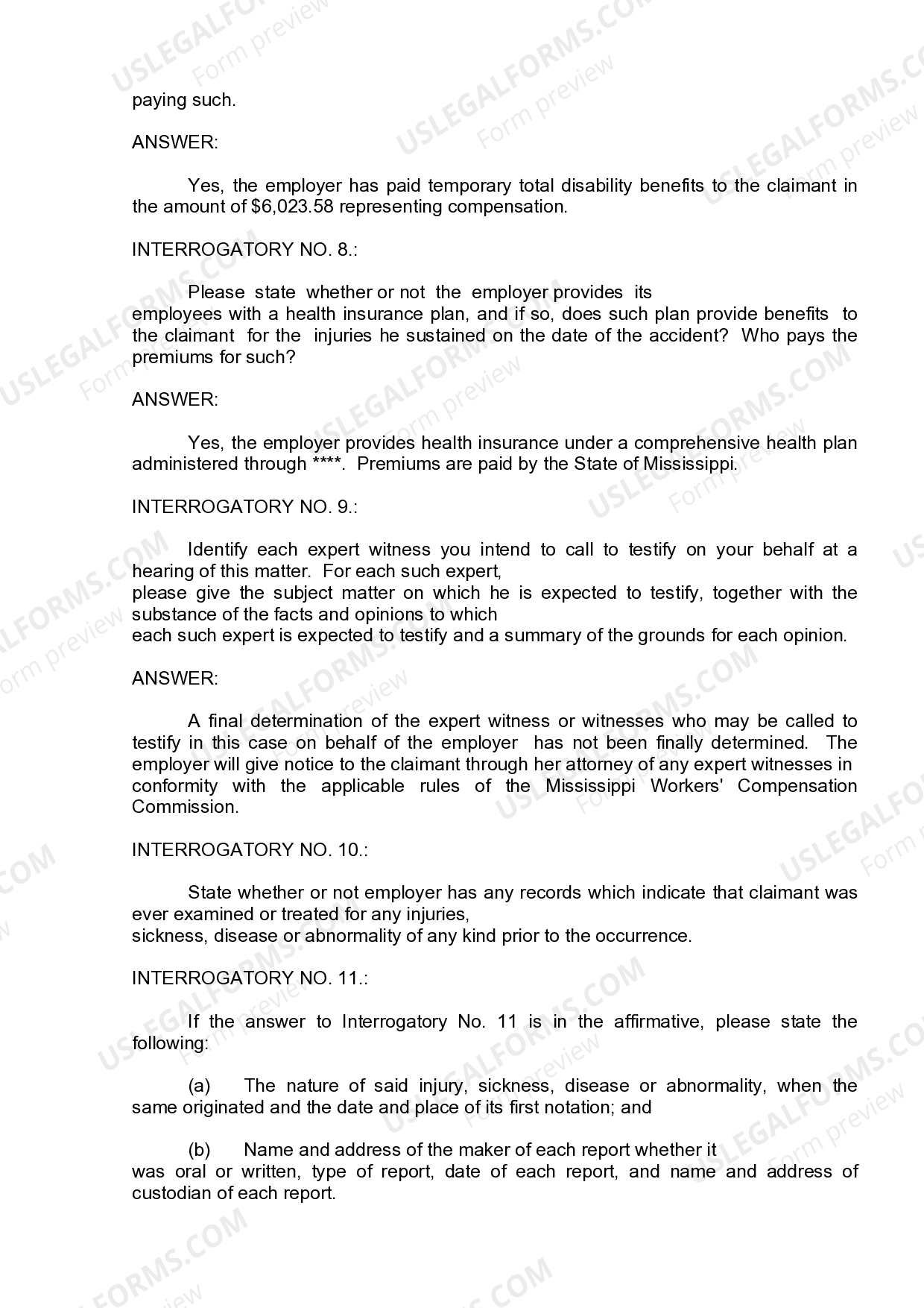Mississippi Claimant's First Supplemental Answers to First Set of ...
