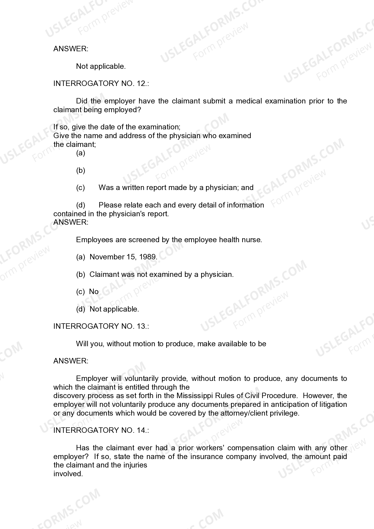 Mississippi Claimant's First Supplemental Answers to First Set of ...