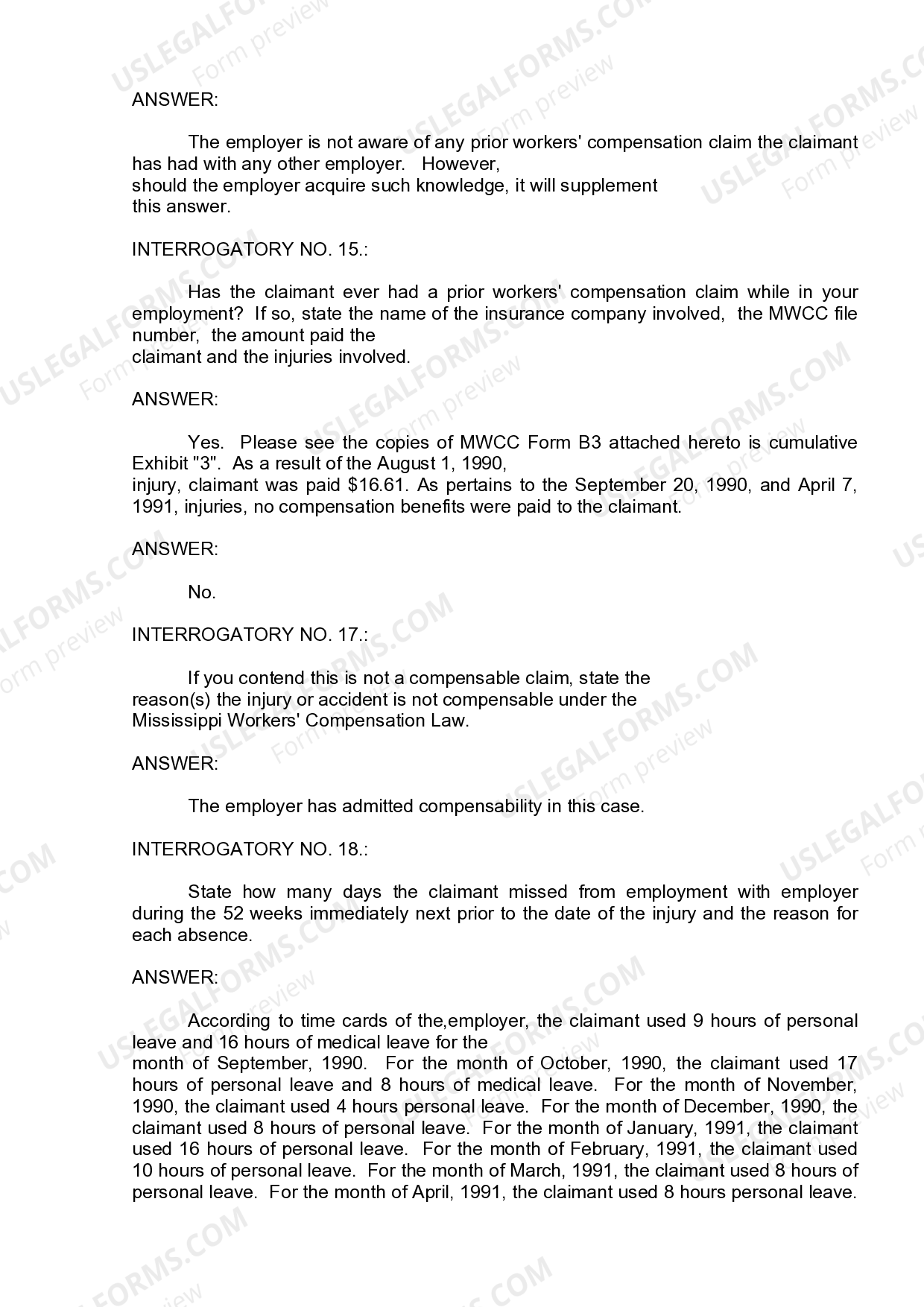 Mississippi Claimant's First Supplemental Answers to First Set of ...