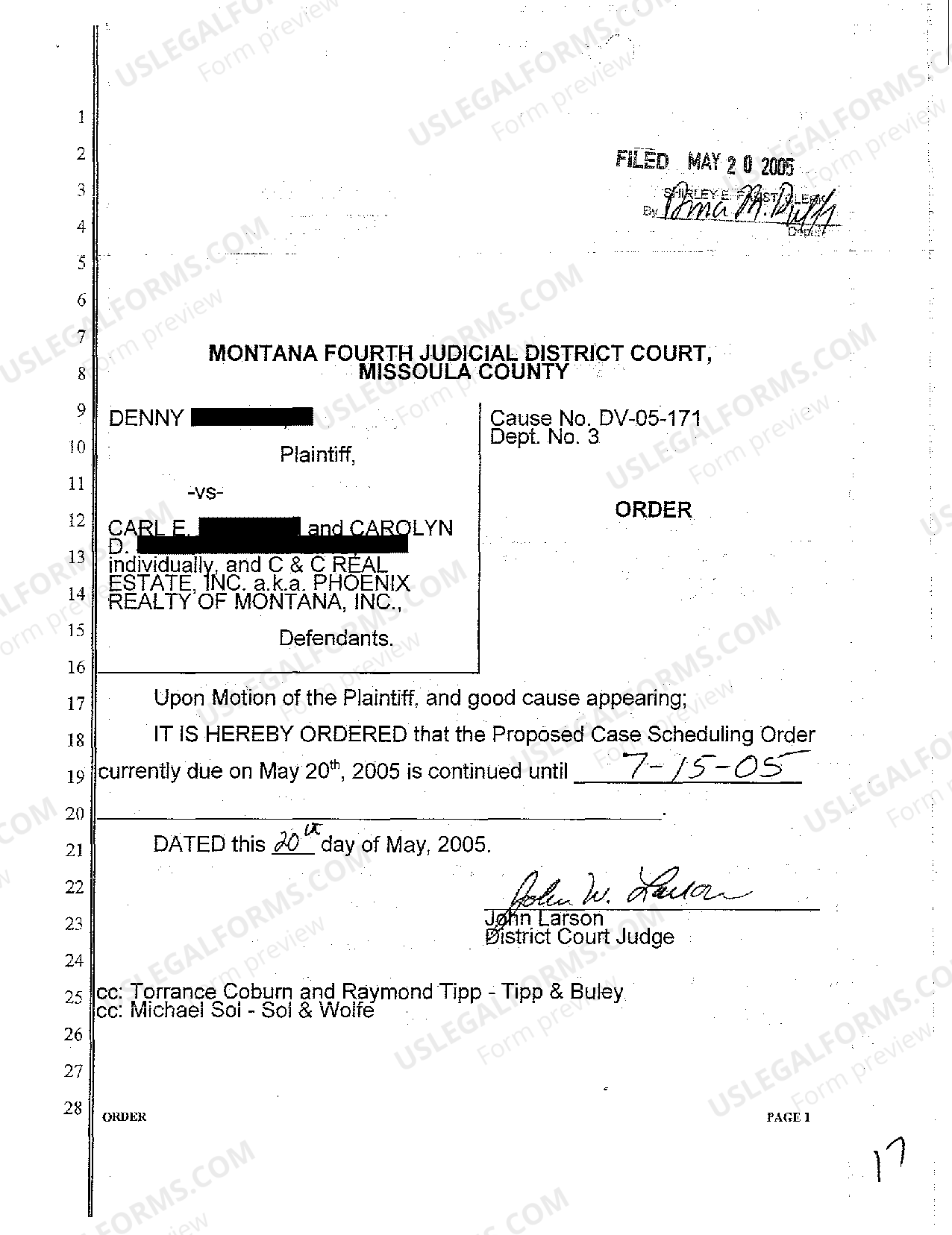 Montana Motion to Continue | US Legal Forms