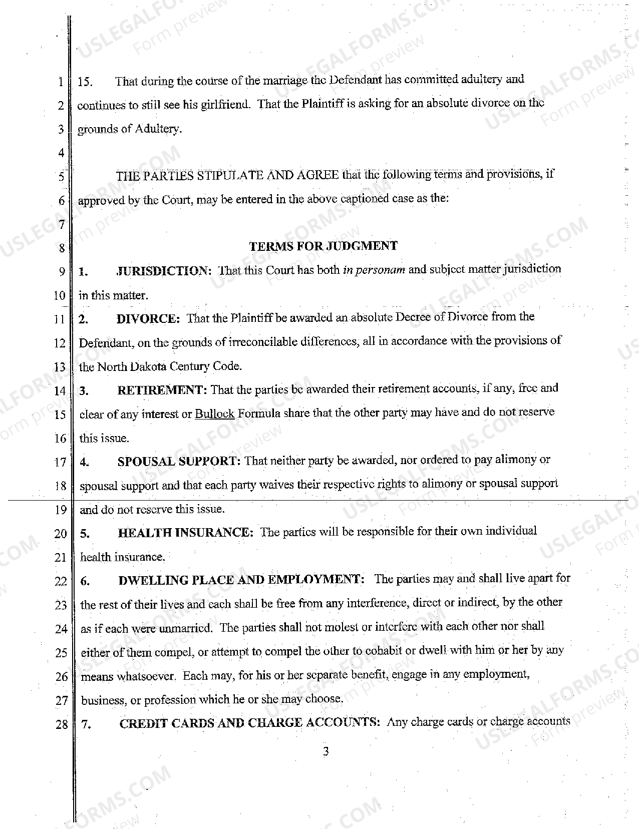 North Dakota Stipulation and Affidavit of Identification | US Legal Forms
