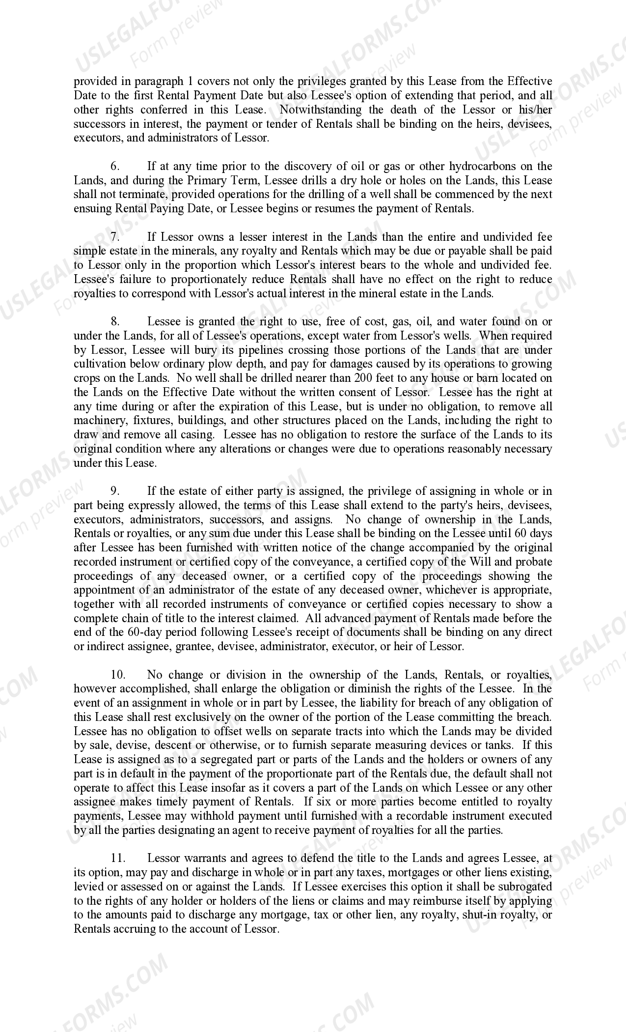 Nebraska Producers 88 Rental Lease Pooling Provision | US Legal Forms