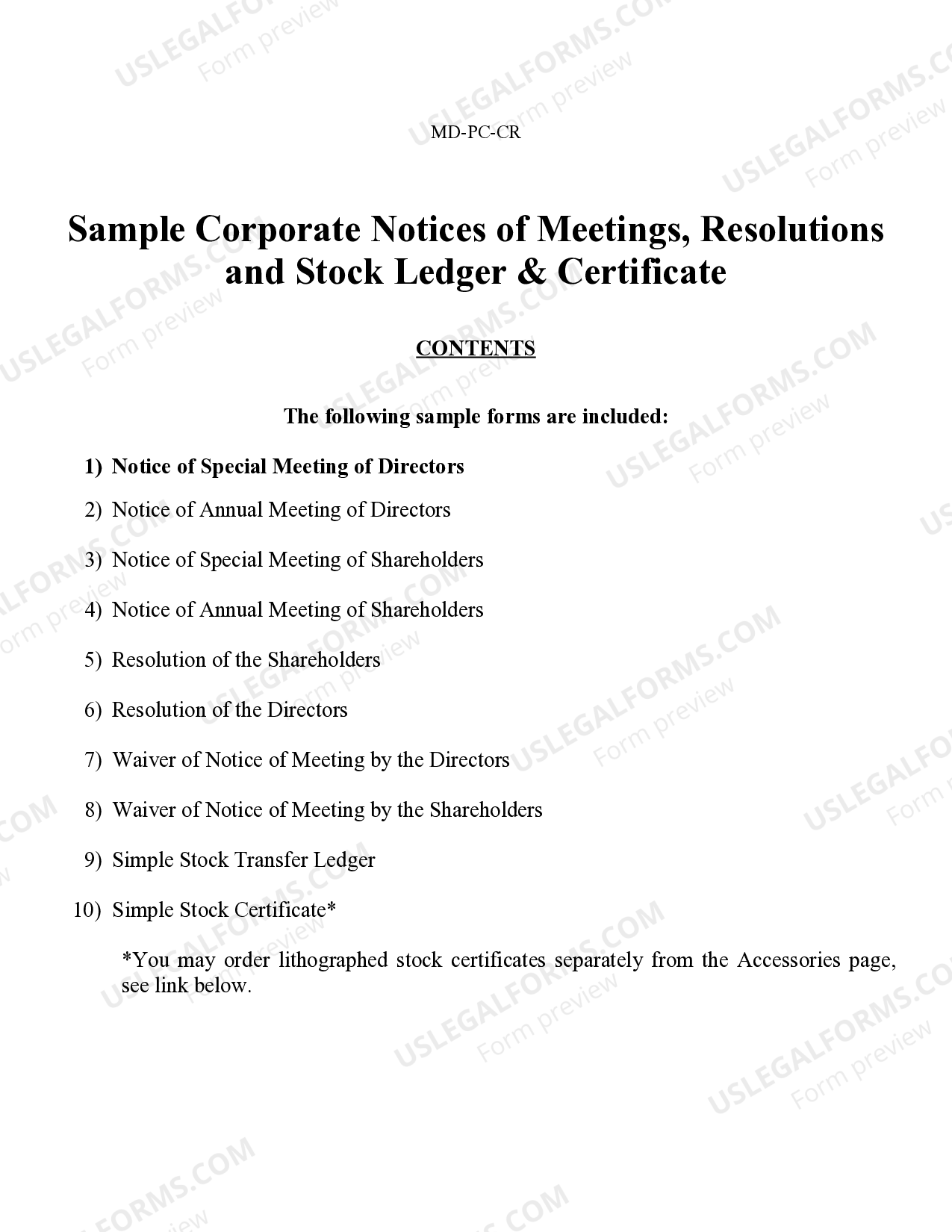 Corporation Contract Sample With Witness Signature | US Legal Forms