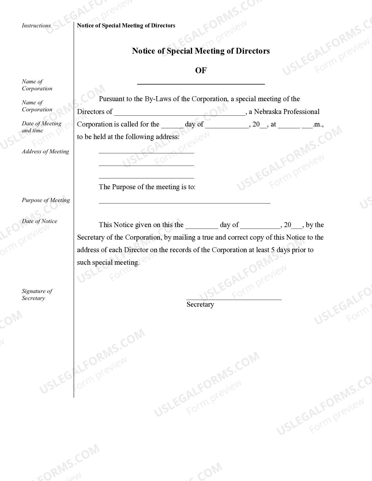 Corporation Contract Sample With Witness Signature | US Legal Forms
