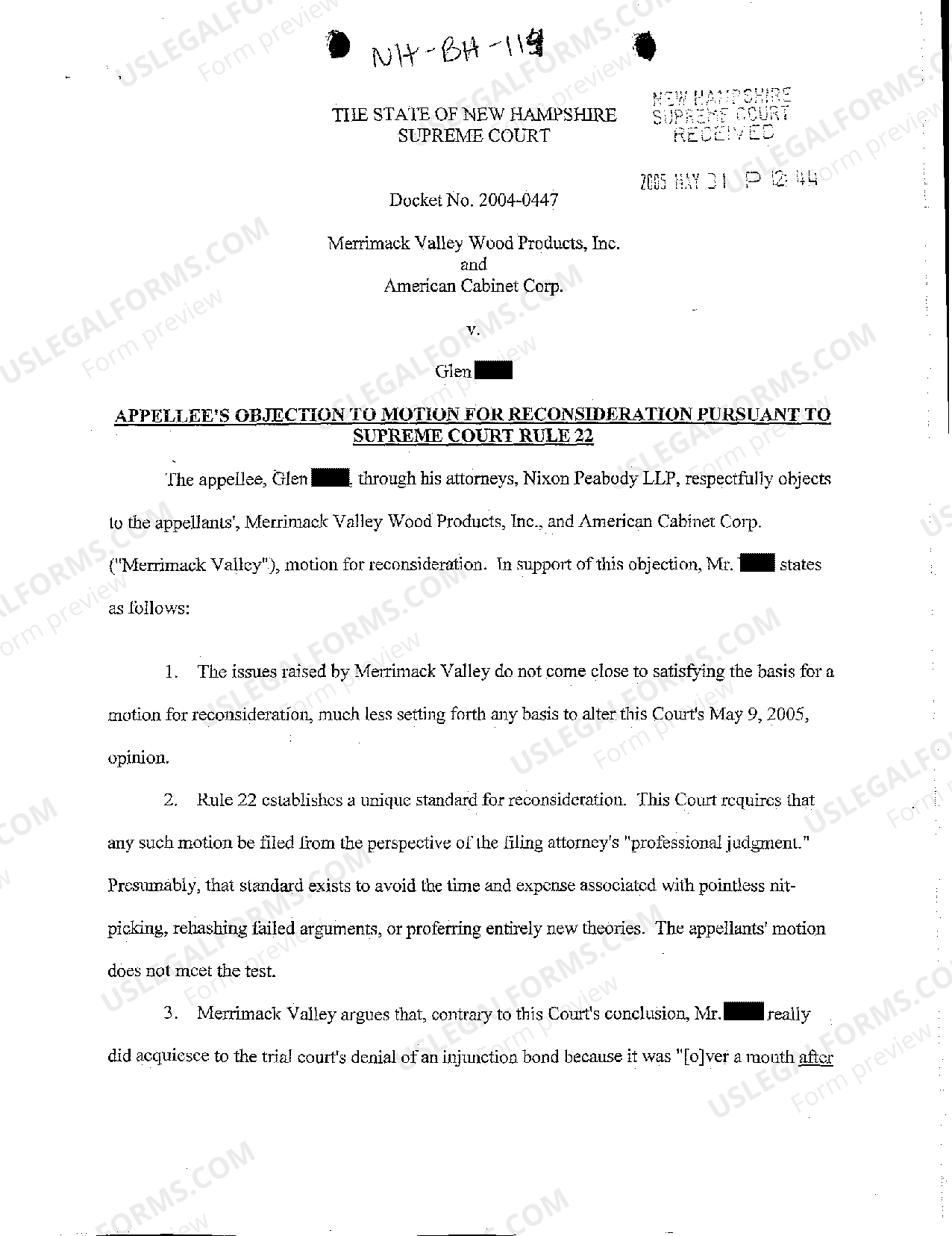 Agreed Order Authorizing Release and Payment of Funds Held in the Court ...