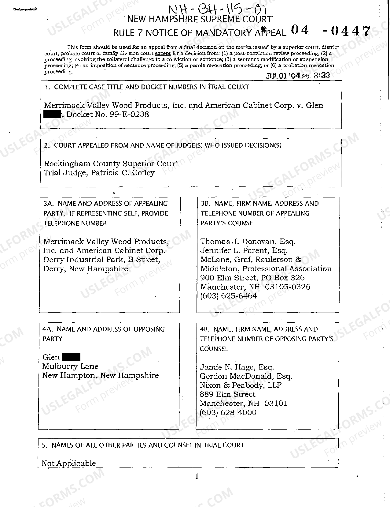 Mandatory Reconsideration Appeal Form US Legal Forms