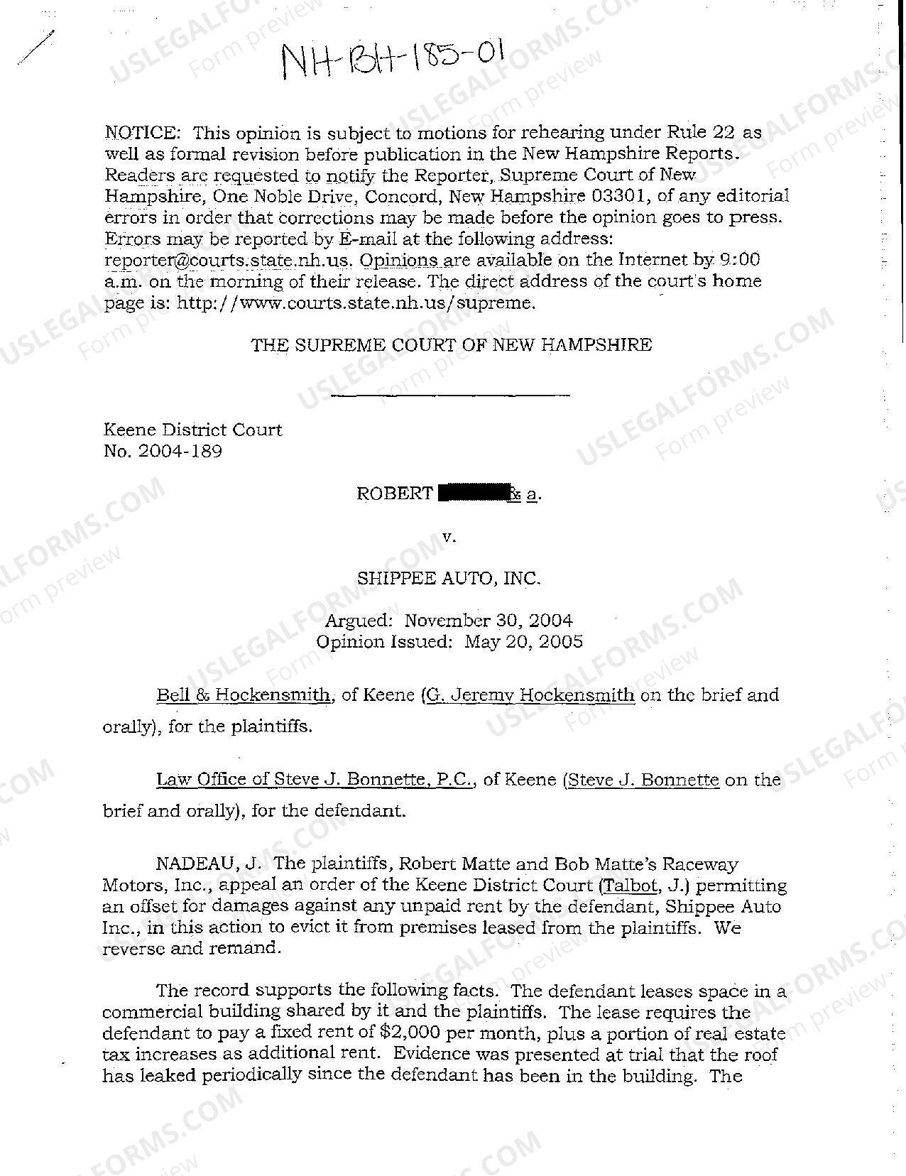 Letter regarding Notice and Settlement Offer - Settlement Personal ...